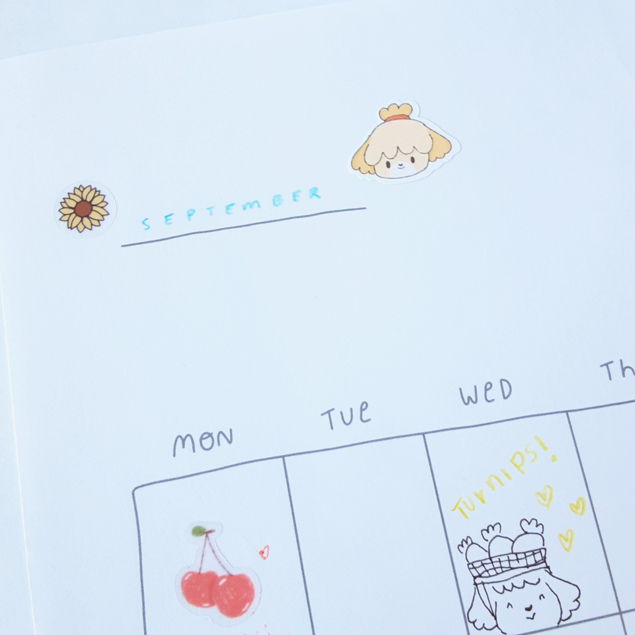 Doodle Calendar. Cute Instant Download Calendar. | Etsy