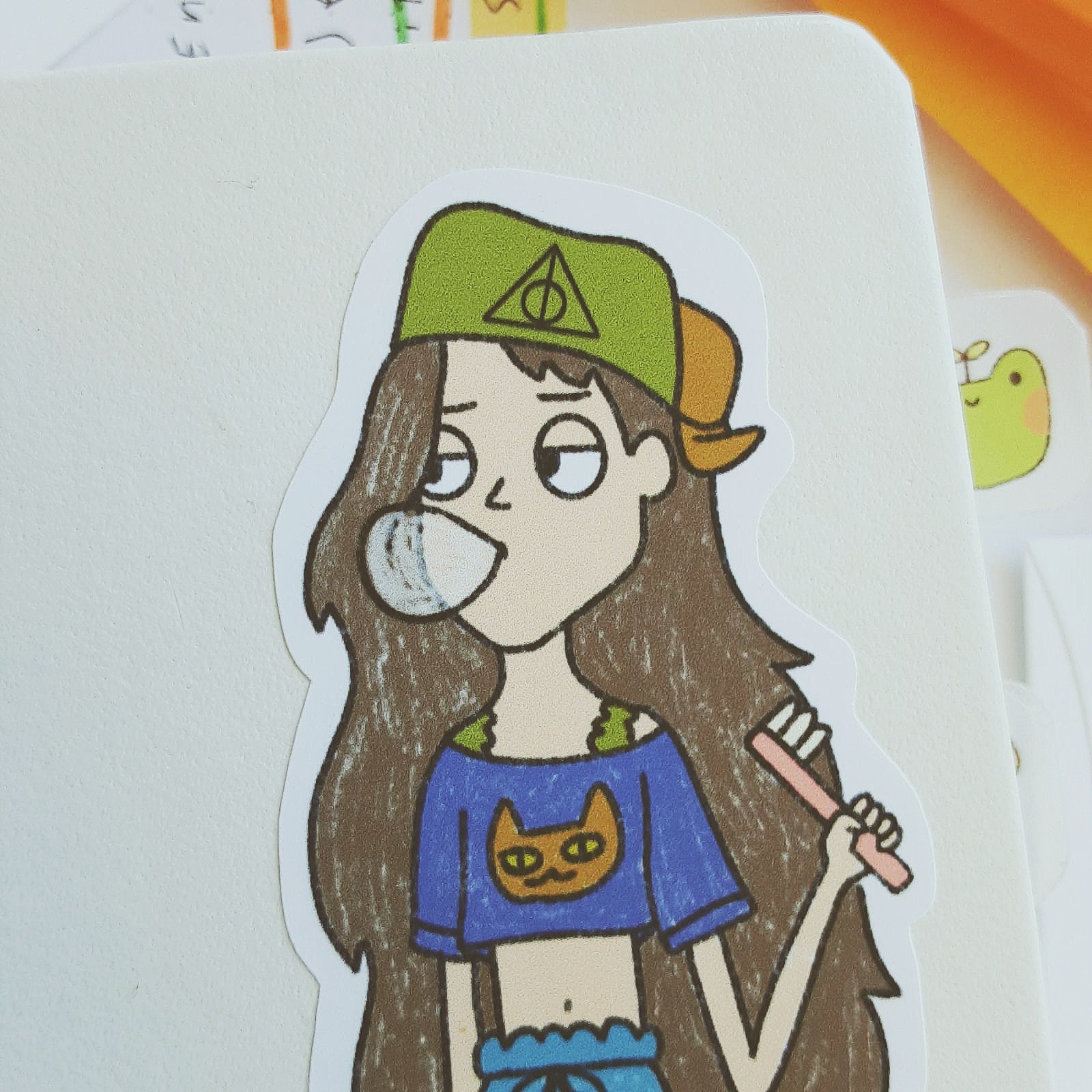 Doodle Sticker Sheet. Cute Cartoon Stickers. Waterproof - Etsy