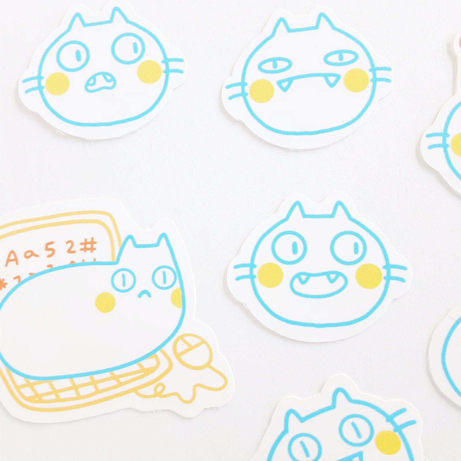 Felix the Cat Sticker Pack. Cute Waterproof Transparent / - Etsy