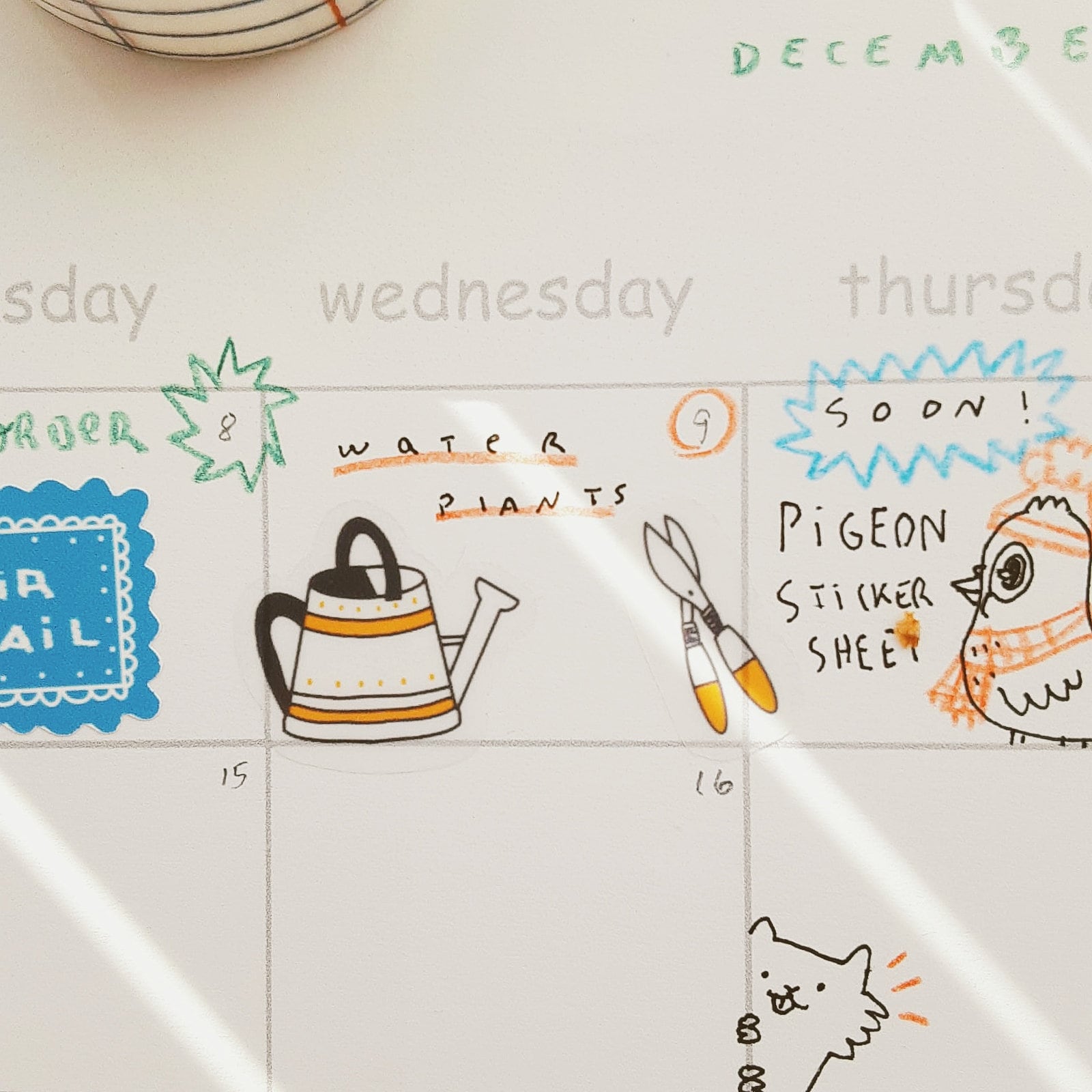 Monthly Calendar. Cute and Simple Minimal Calendar. Unnumbered - Etsy