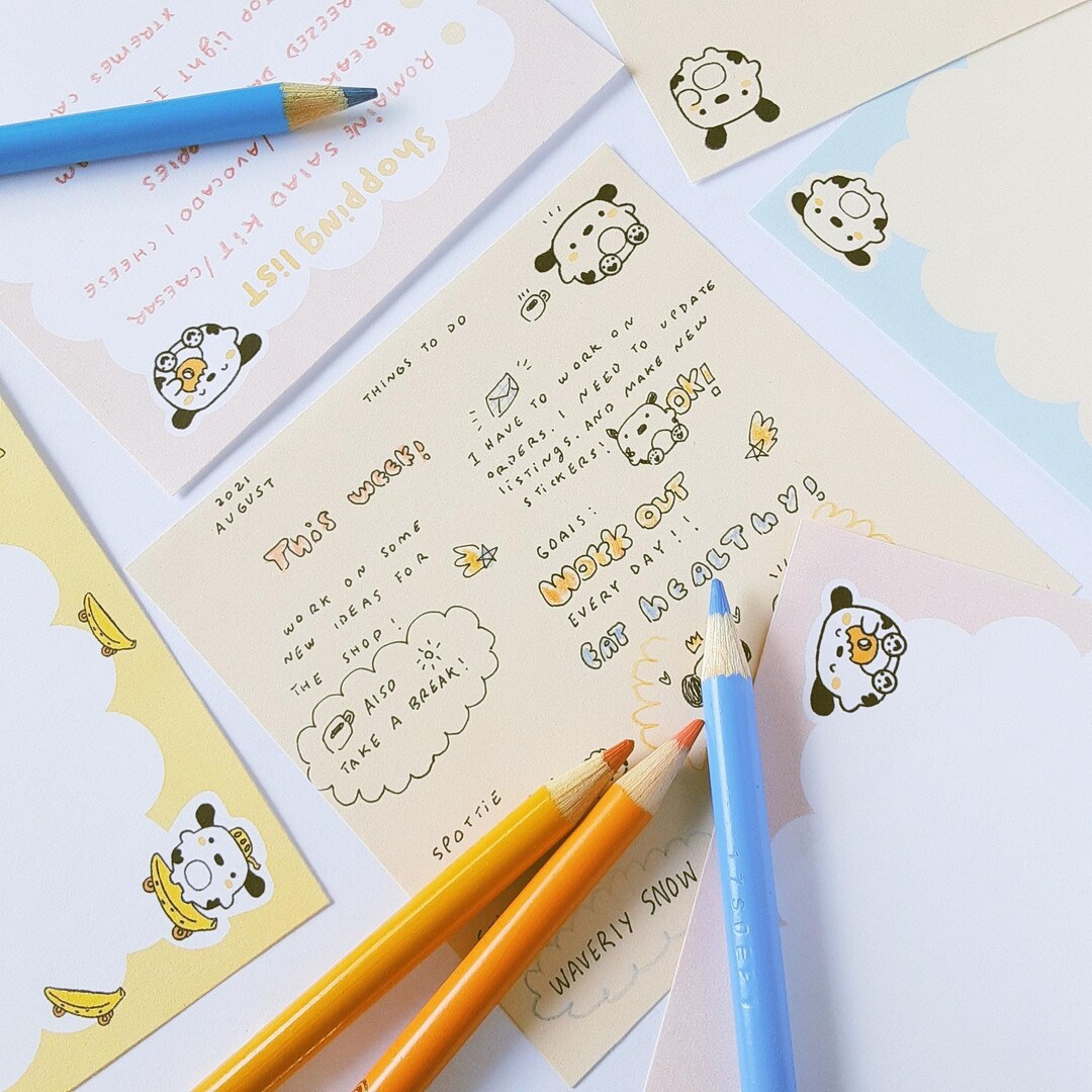 Spottie Dog Memo Pad: Handmade Paper To-do List - Etsy