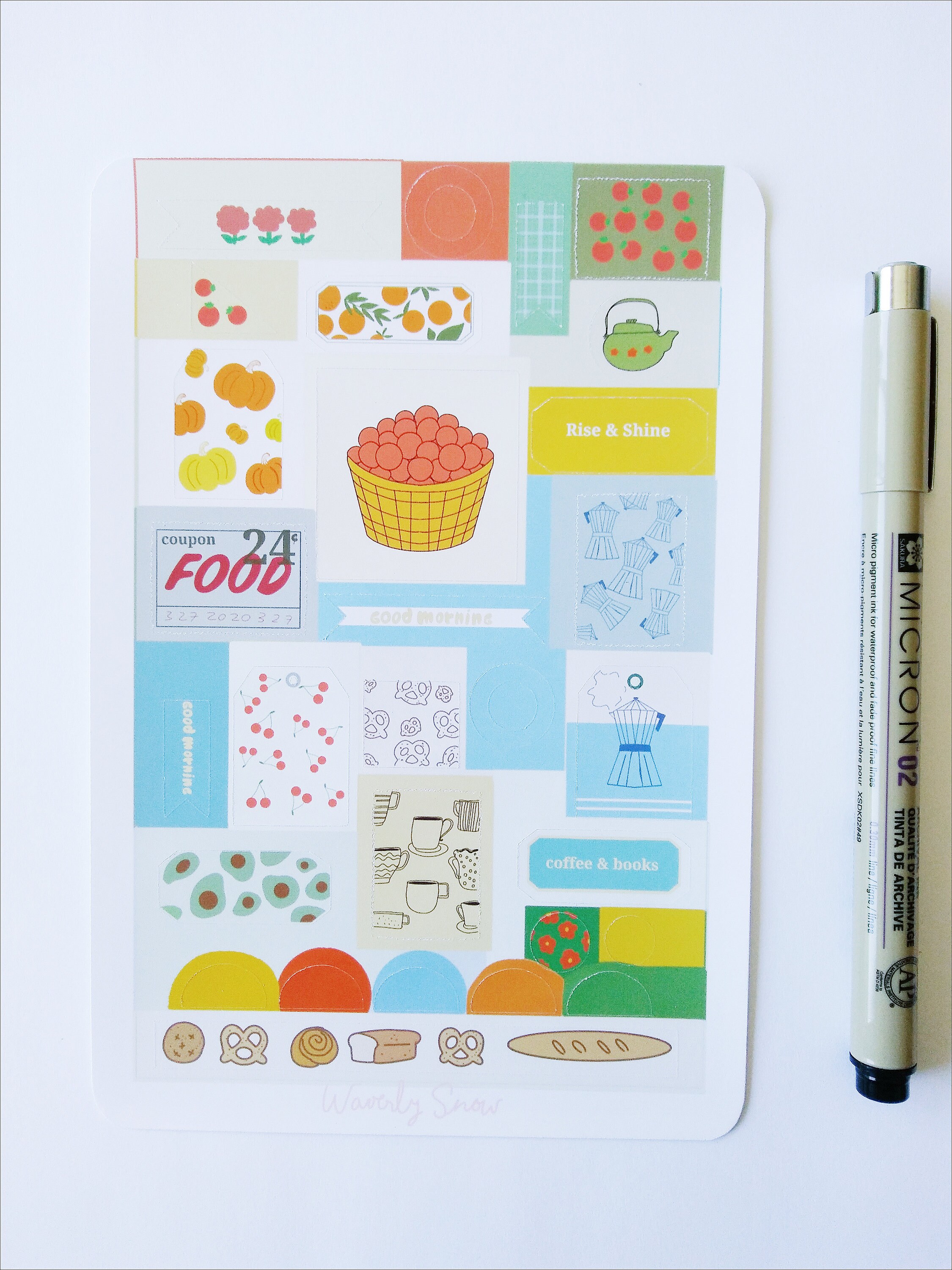 Vintage Planner Stickers. Bullet Journal Sticker Sheet. Cute | Etsy