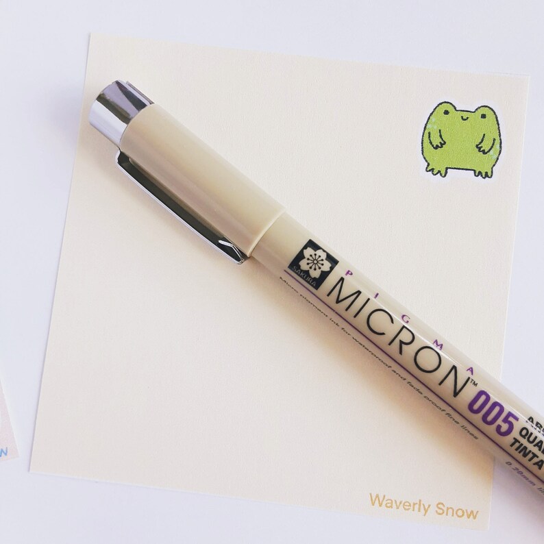 Cute Frog Memo Pad, Handmade Mini To-do List - Etsy