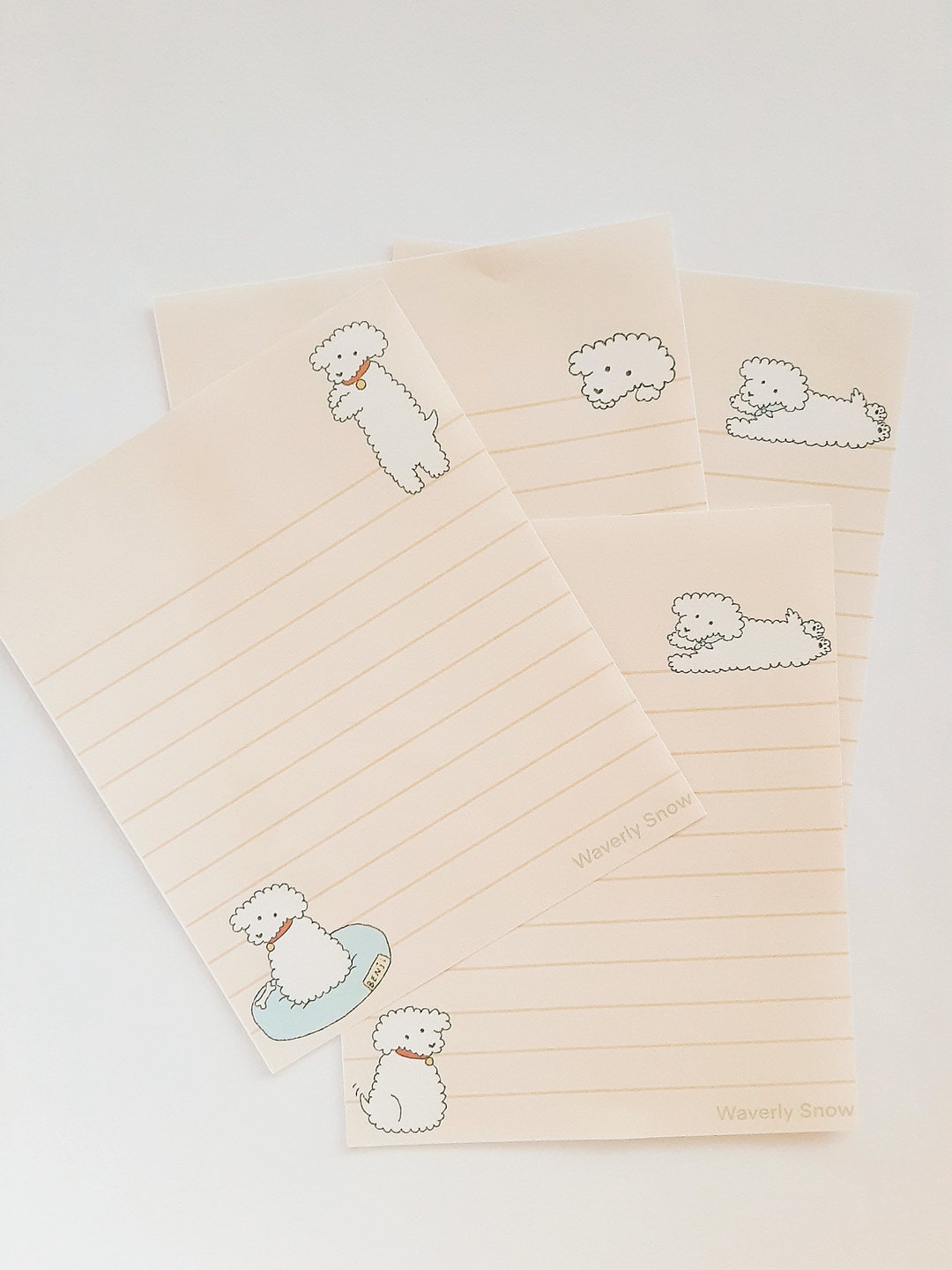 Notepad Handmade. Cute Benji, Bichon Dog. Notepad. Light Beige. Light ...