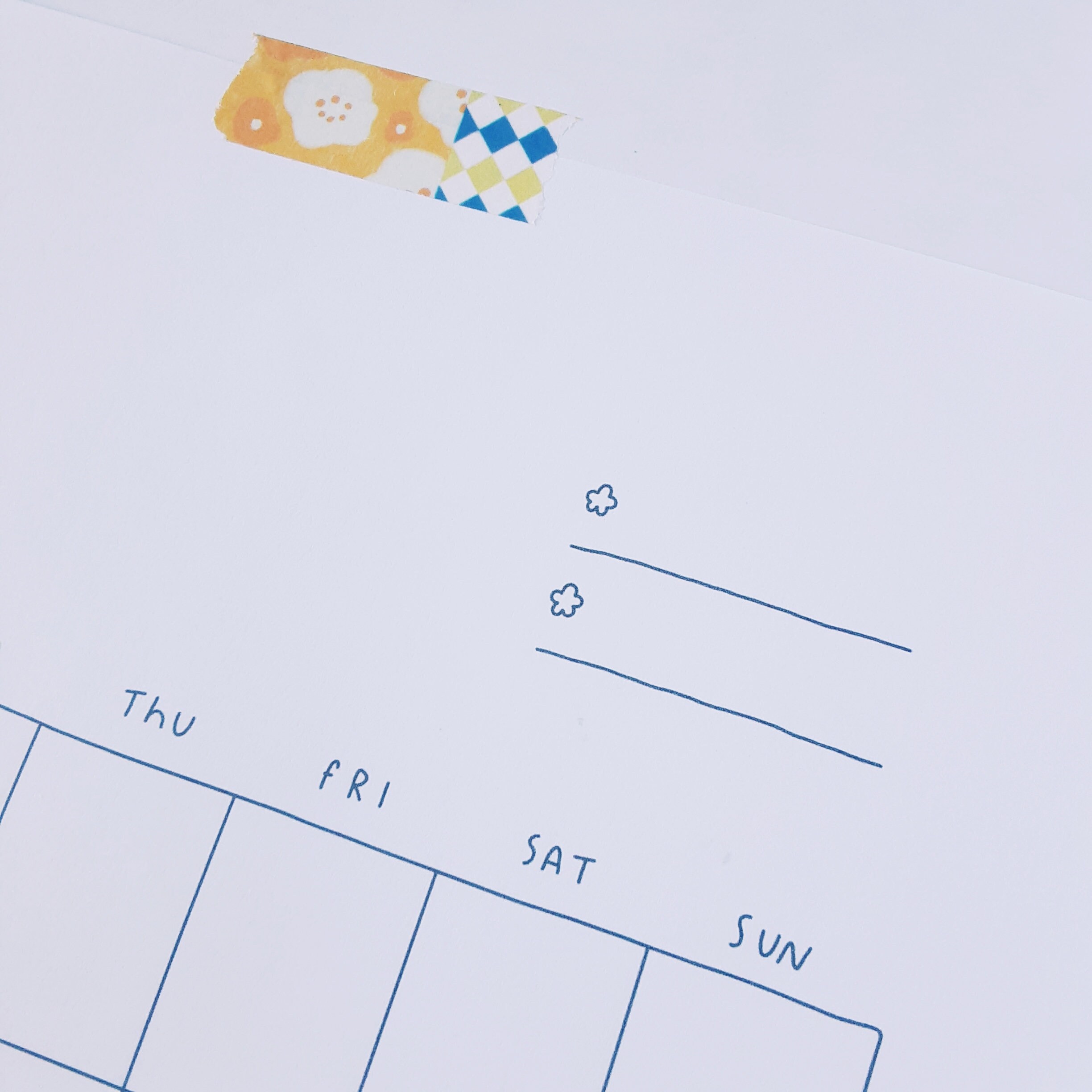 Doodle Calendar. Cute Instant Download Calendar. | Etsy