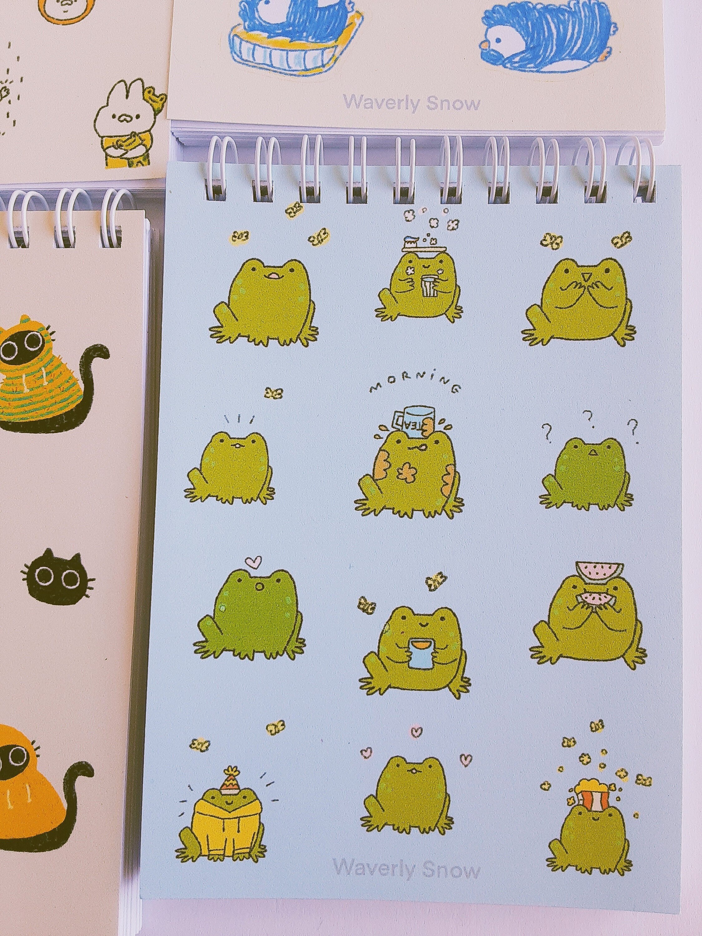 Notebook Cute Frog. Handmade. Little Frog Notebook. Original - Etsy