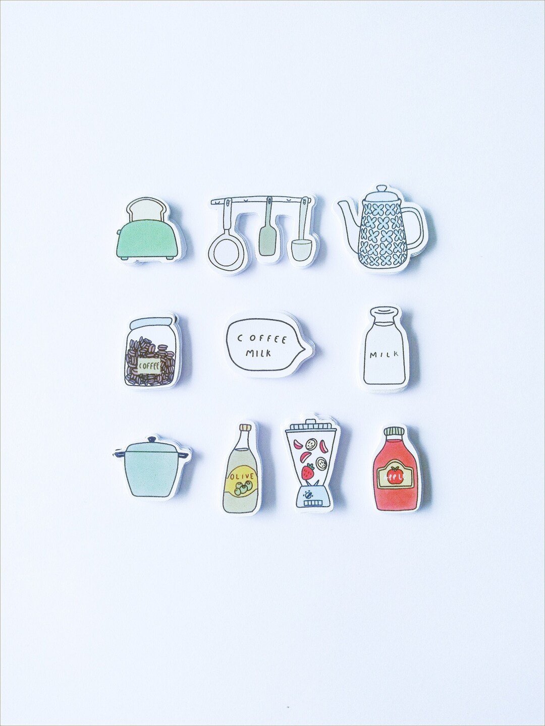 Kitchen Sticker Pack. Bullet Journal Stickers. Cute Stickers - Etsy