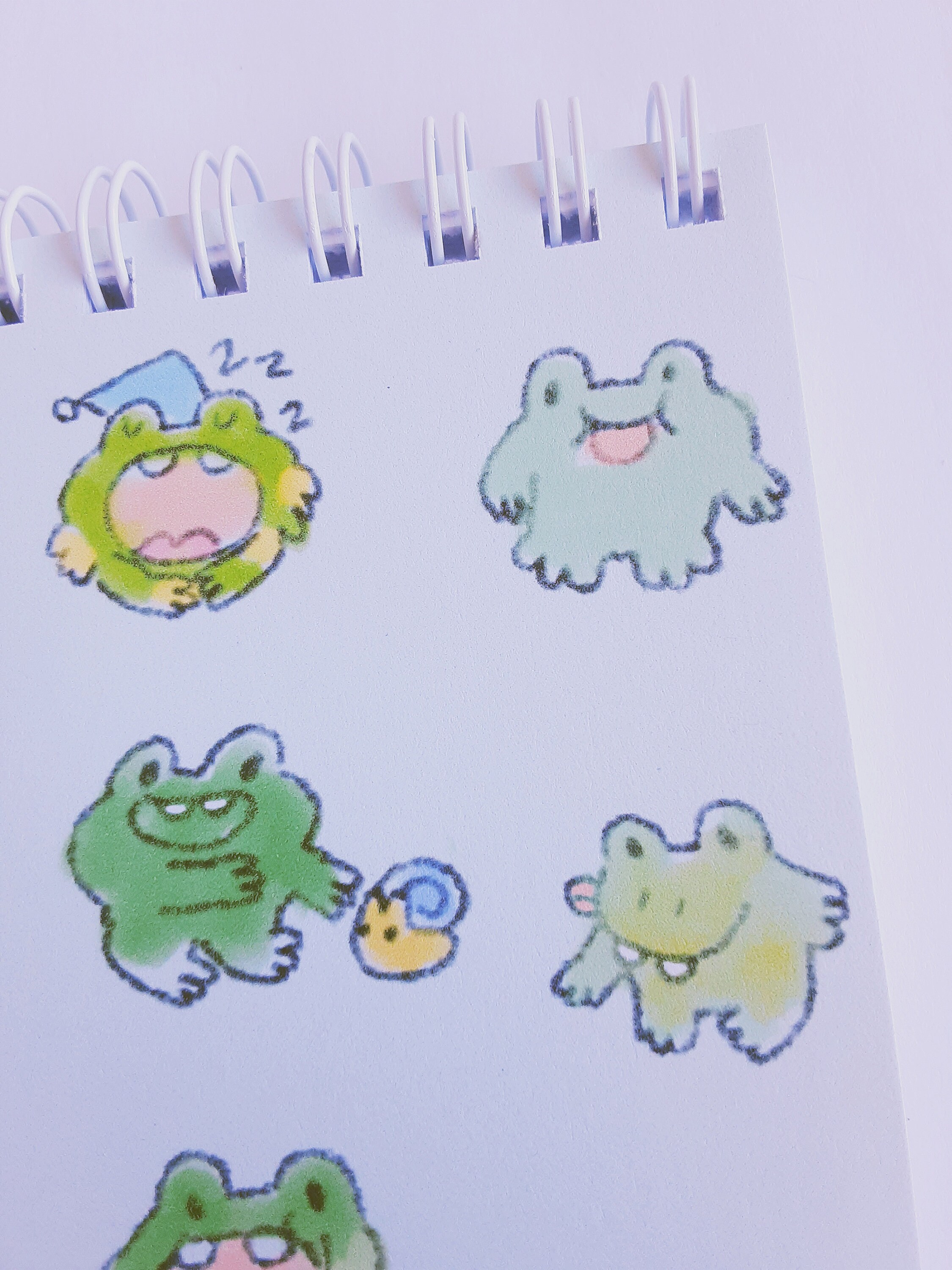 Cute Notebook. Chubby Little Frog Handmade Notebook. Cute | Etsy