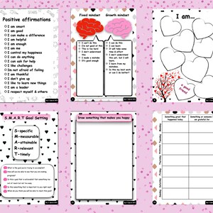 Kids Growth Mindset Gratitude Journal, Girls Digital PDF Download, A4 ...