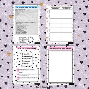 Kids Growth Mindset Gratitude Journal, Girls Digital PDF Download, A4 ...