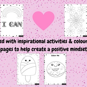 Kids Growth Mindset Gratitude Journal, Girls Digital PDF Download, A4 ...
