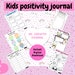 Kids Growth Mindset Gratitude Journal, Girls Digital PDF Download, A4 ...