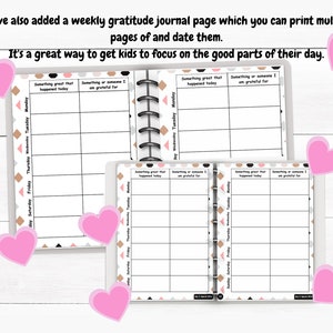 Kids Growth Mindset Gratitude Journal, Girls Digital PDF Download, A4 ...