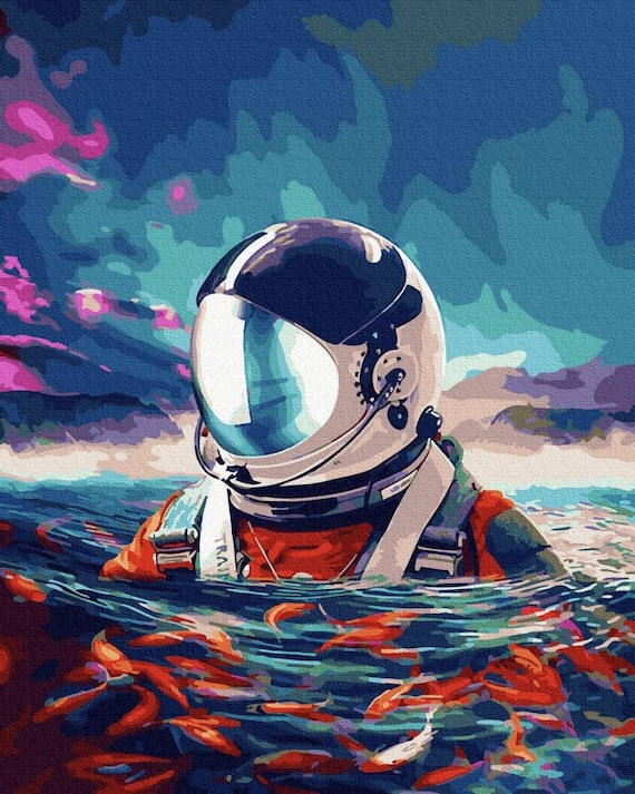 Astronaut Painting