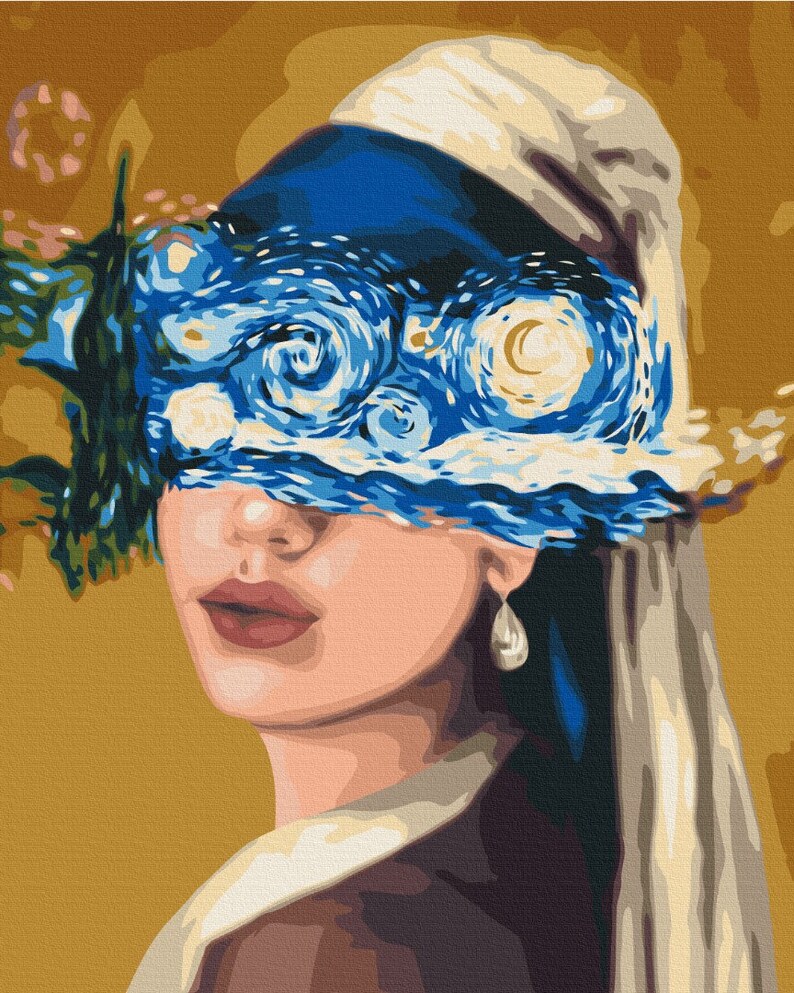 Paint by Number Van Gogh Paint Kit Starry Night Painting Van | Etsy