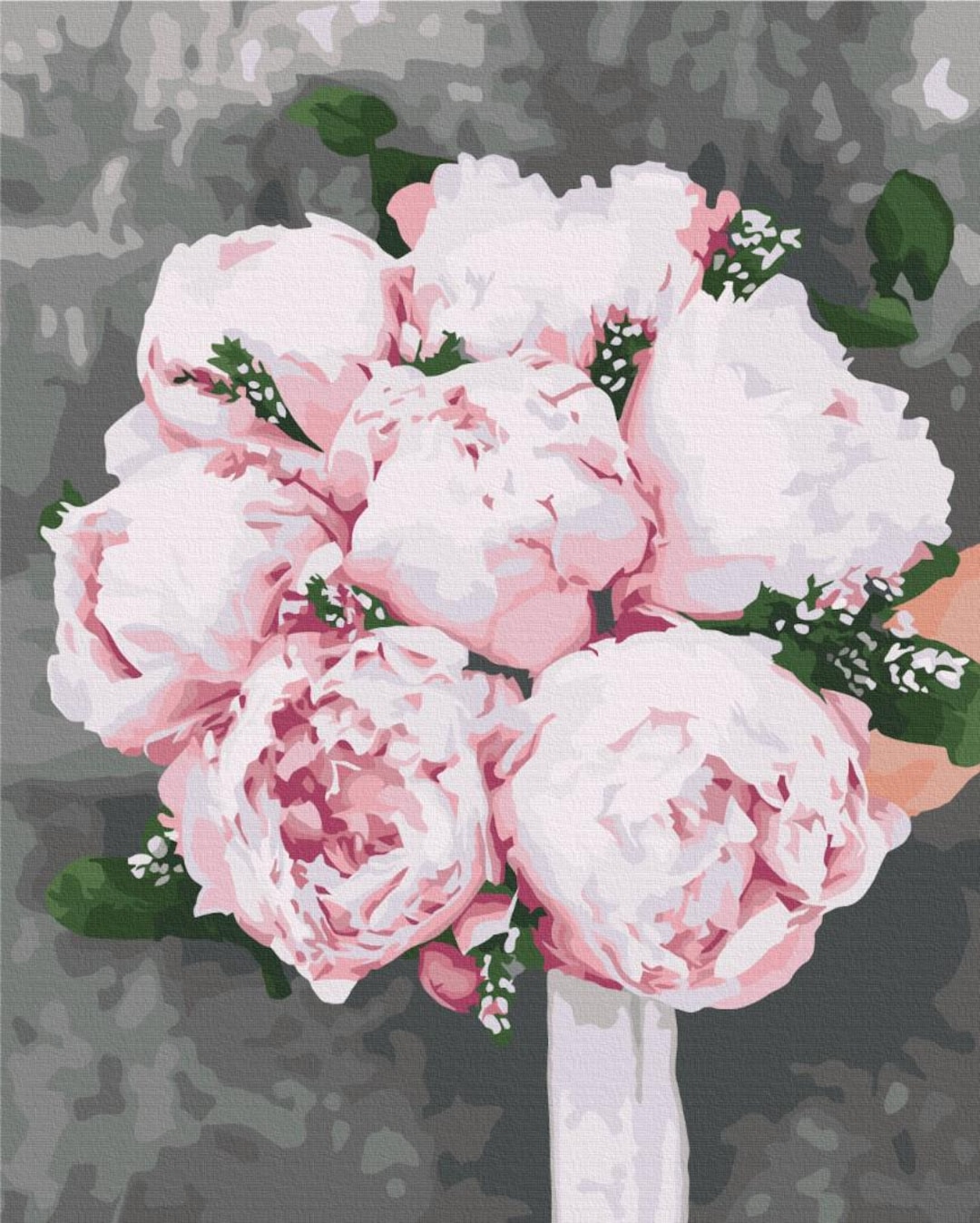 Paint by Number Floral Kit for Adult With Frame, Paint by Numbers Pink ...