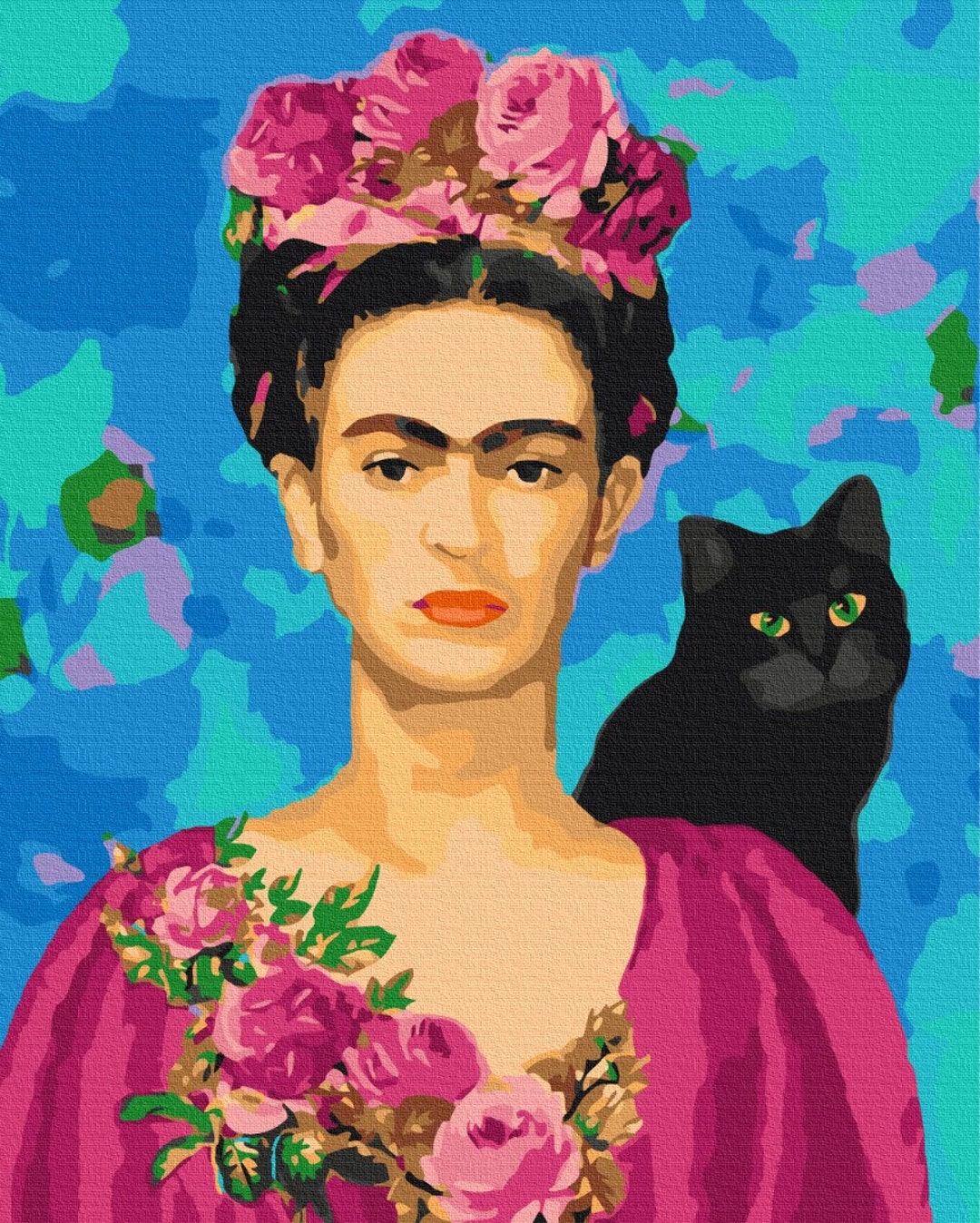 Frida Kahlo Paint by Number Kit: DIY Canvas With Frame - Etsy