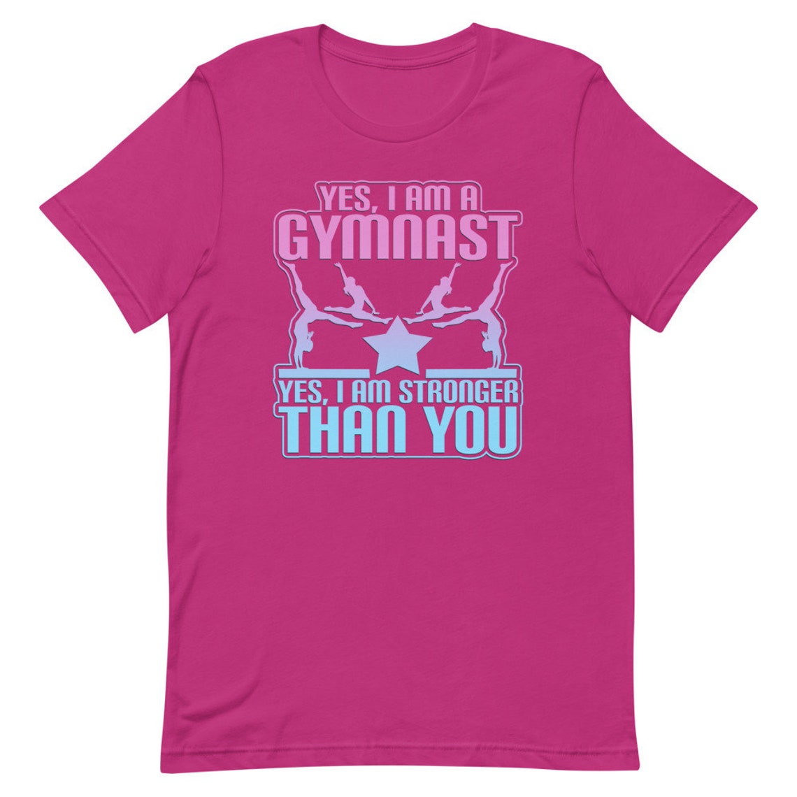 Yes I Am A Gymnast Yes I Am Stronger Than You. Girls - Etsy