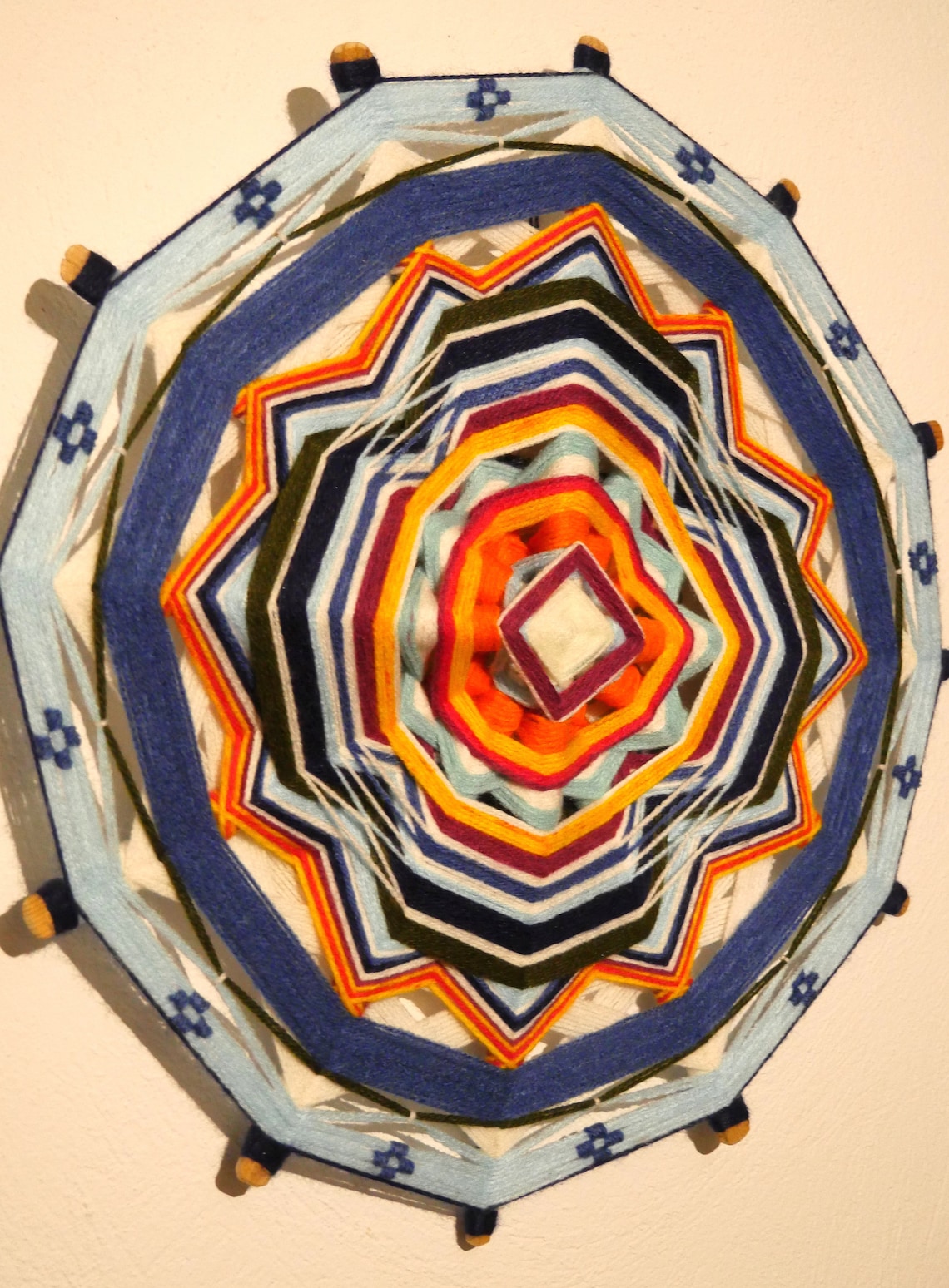 Mandala "ojos De Dios"/ God's Eye Diameter 50 - Etsy