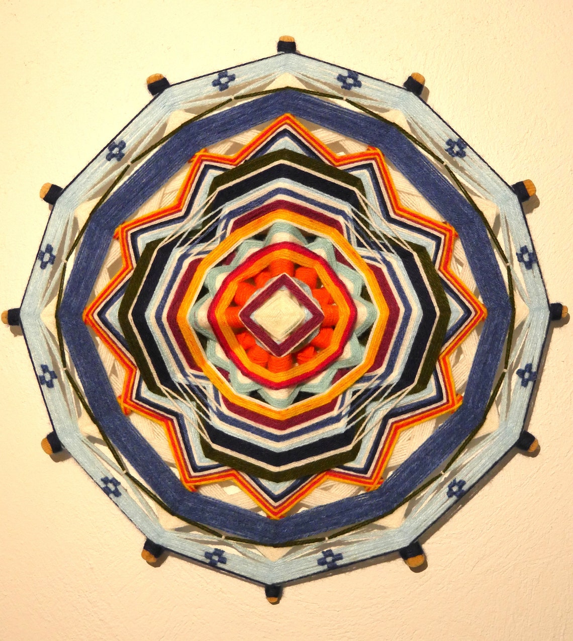 Mandala "ojos De Dios"/ God's Eye Diameter 50 - Etsy