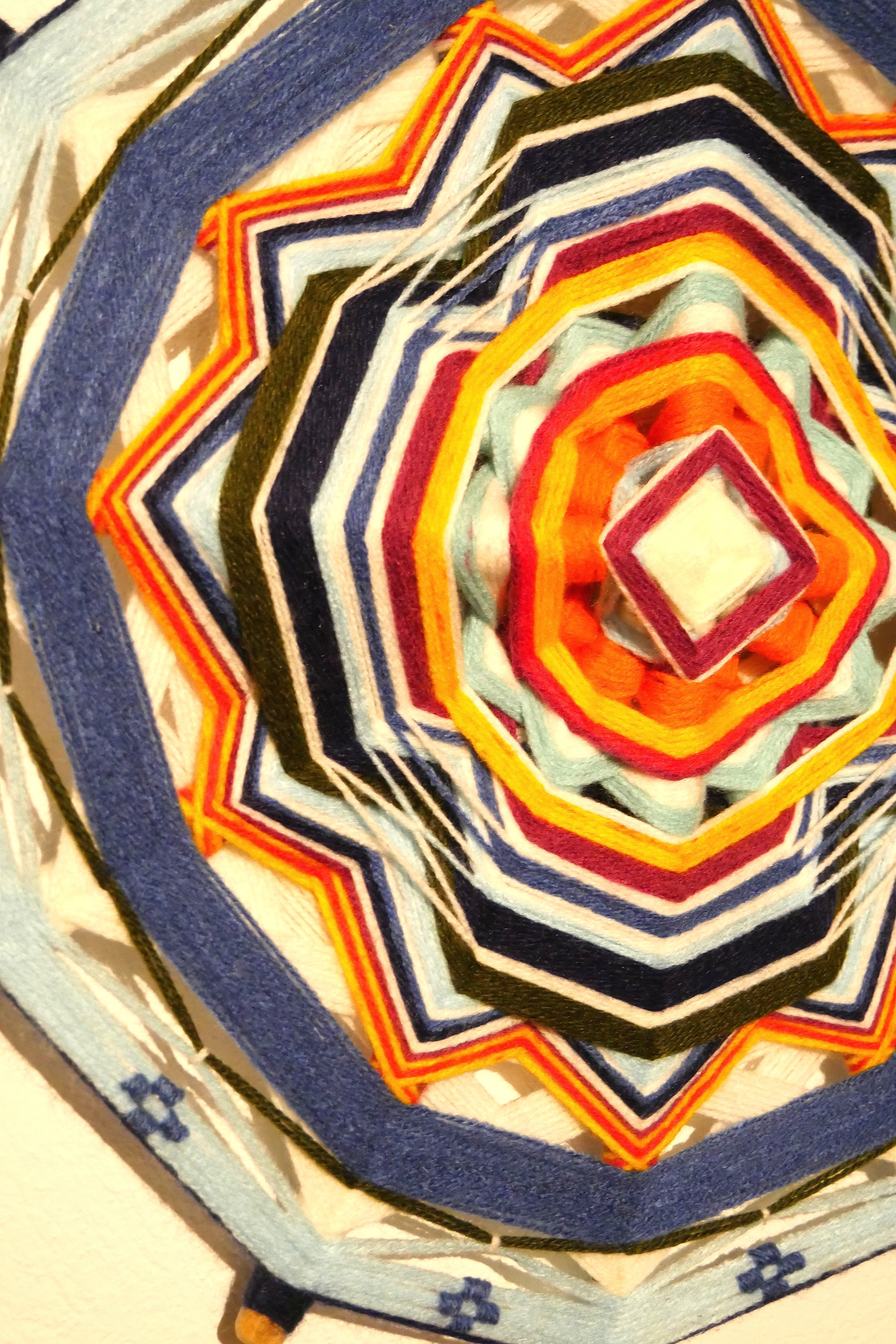 Mandala "ojos De Dios"/ God's Eye Diameter 50 - Etsy