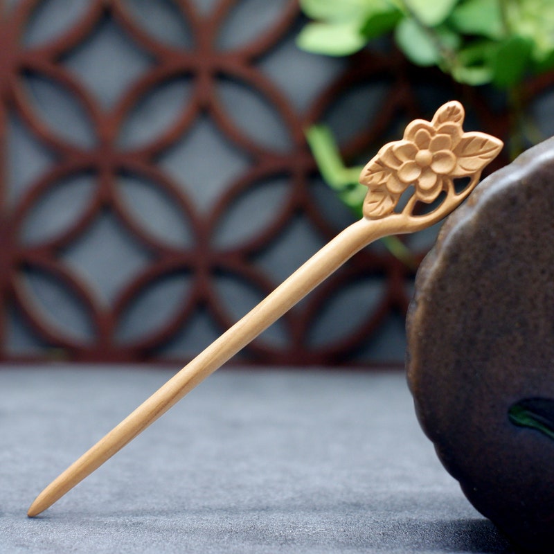 Wooden Hair Stick - Etsy