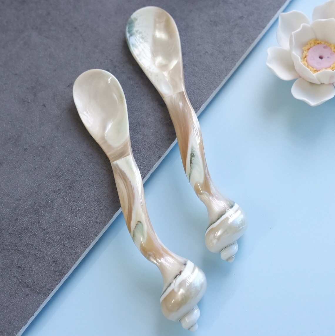 Handmade Mother of Pearl Caviar Spoon, Personalized Caviar Spoon, Shell ...