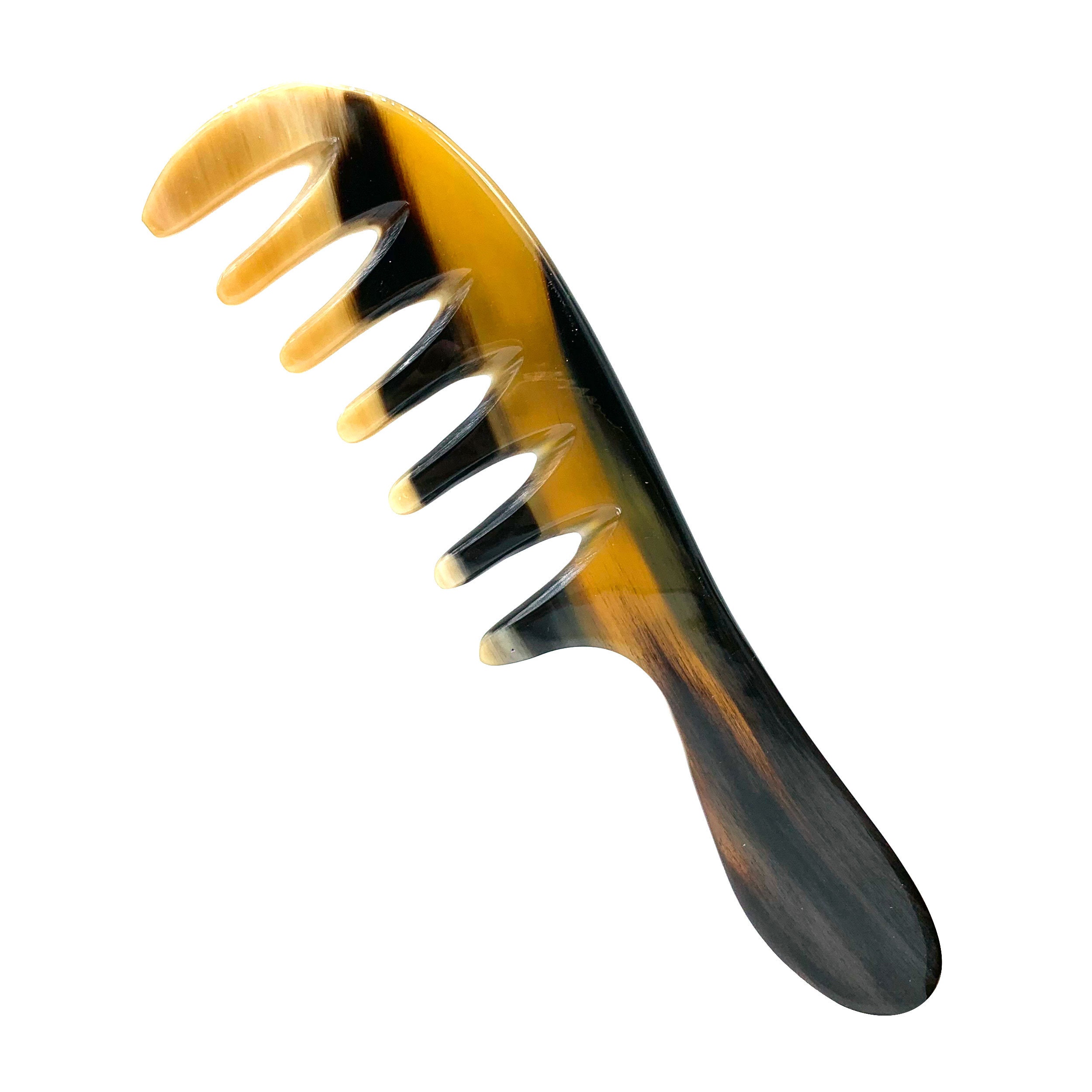 Personalized Wide Tooth Genuine Pocket Buffalo Horn Comb, Anti Static ...