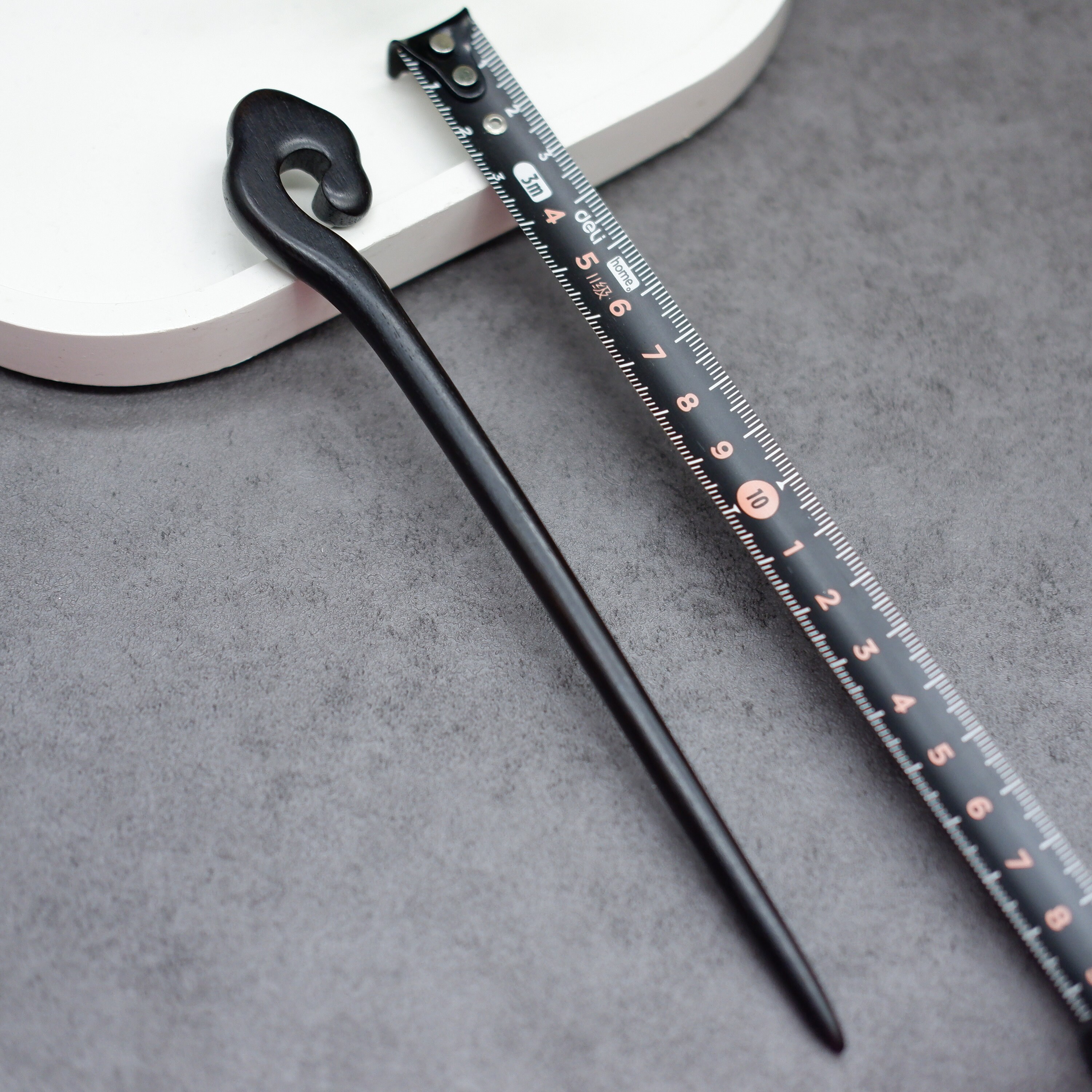 Personalized Handmade Vintage Black Wooden Hair Sticks, Cute Wooden One ...