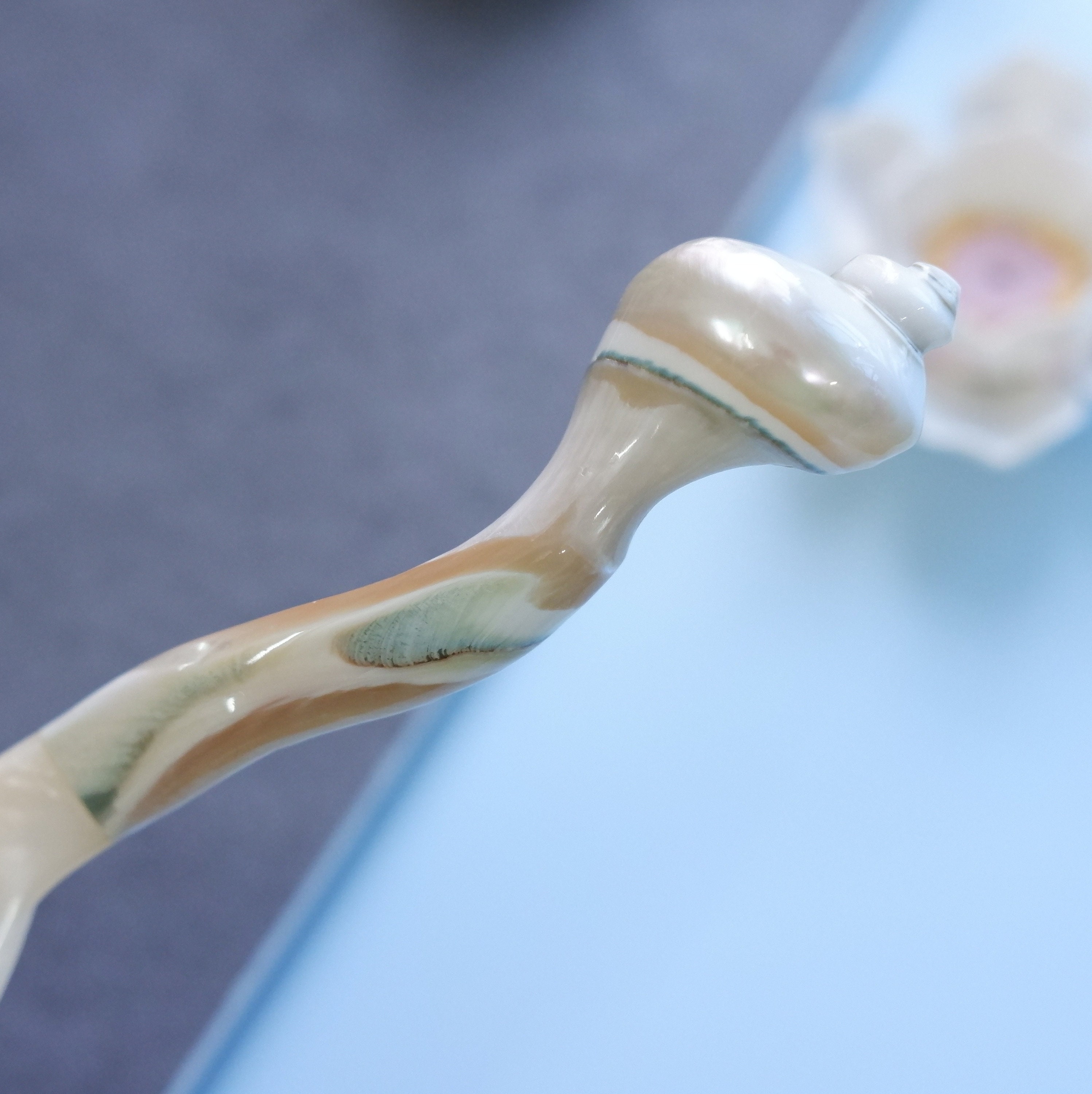 Handmade Mother of Pearl Caviar Spoon, Personalized Caviar Spoon, Shell ...