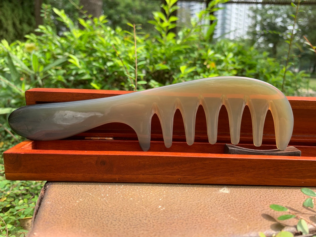 Personalized Wide Tooth Genuine Pocket Buffalo Horn Comb, Anti Static ...