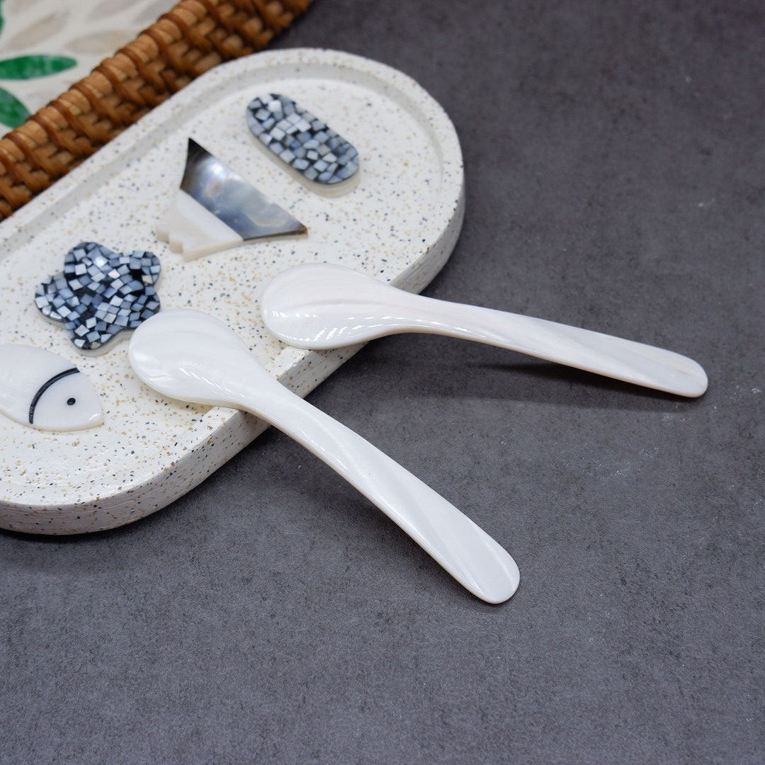 Mother of Pearl Caviar Spoon, 5.35inch Personalized Caviar Spoon, Shell ...