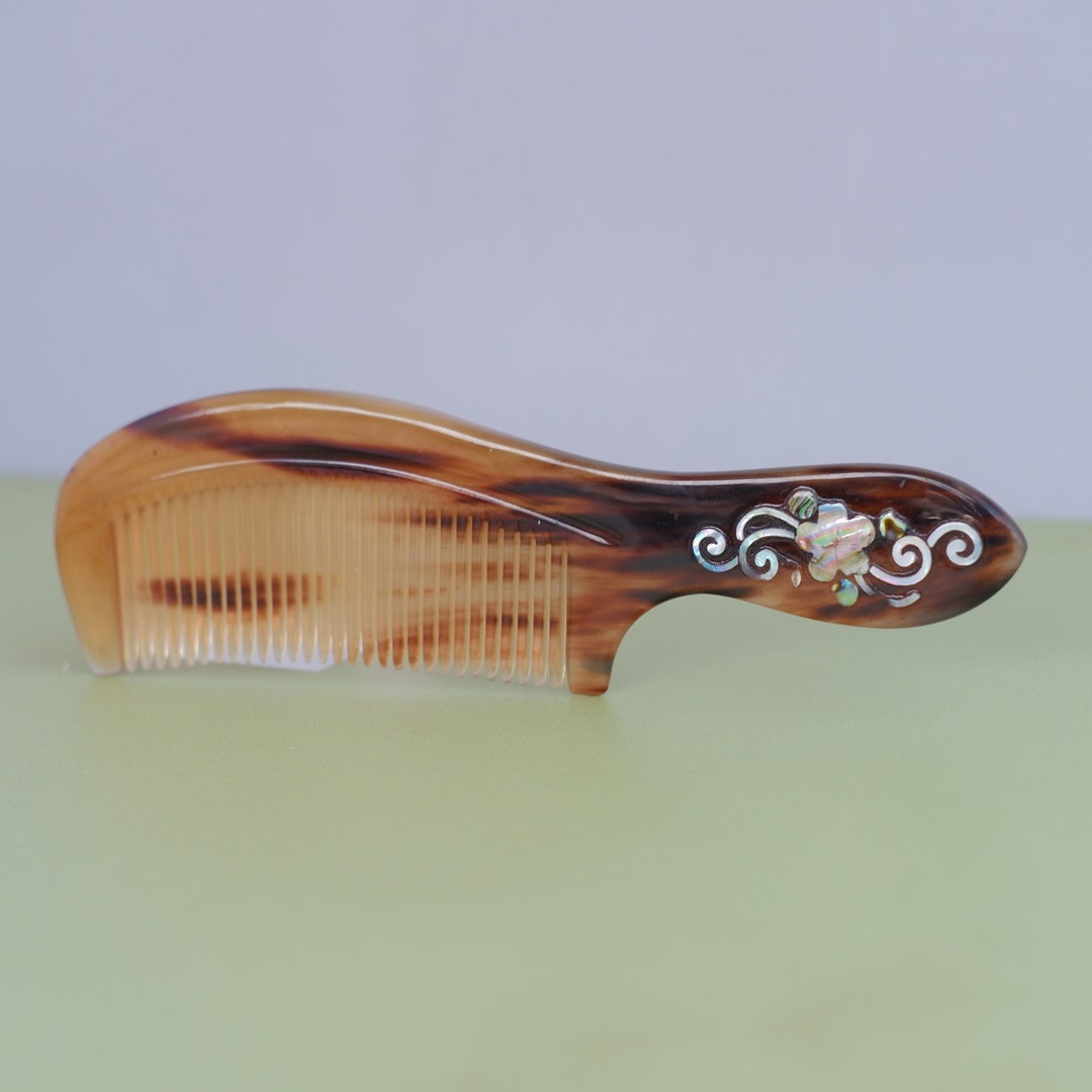 Personalized Genuine Pocket Buffalo Horn Comb, Anti Static and Massage ...