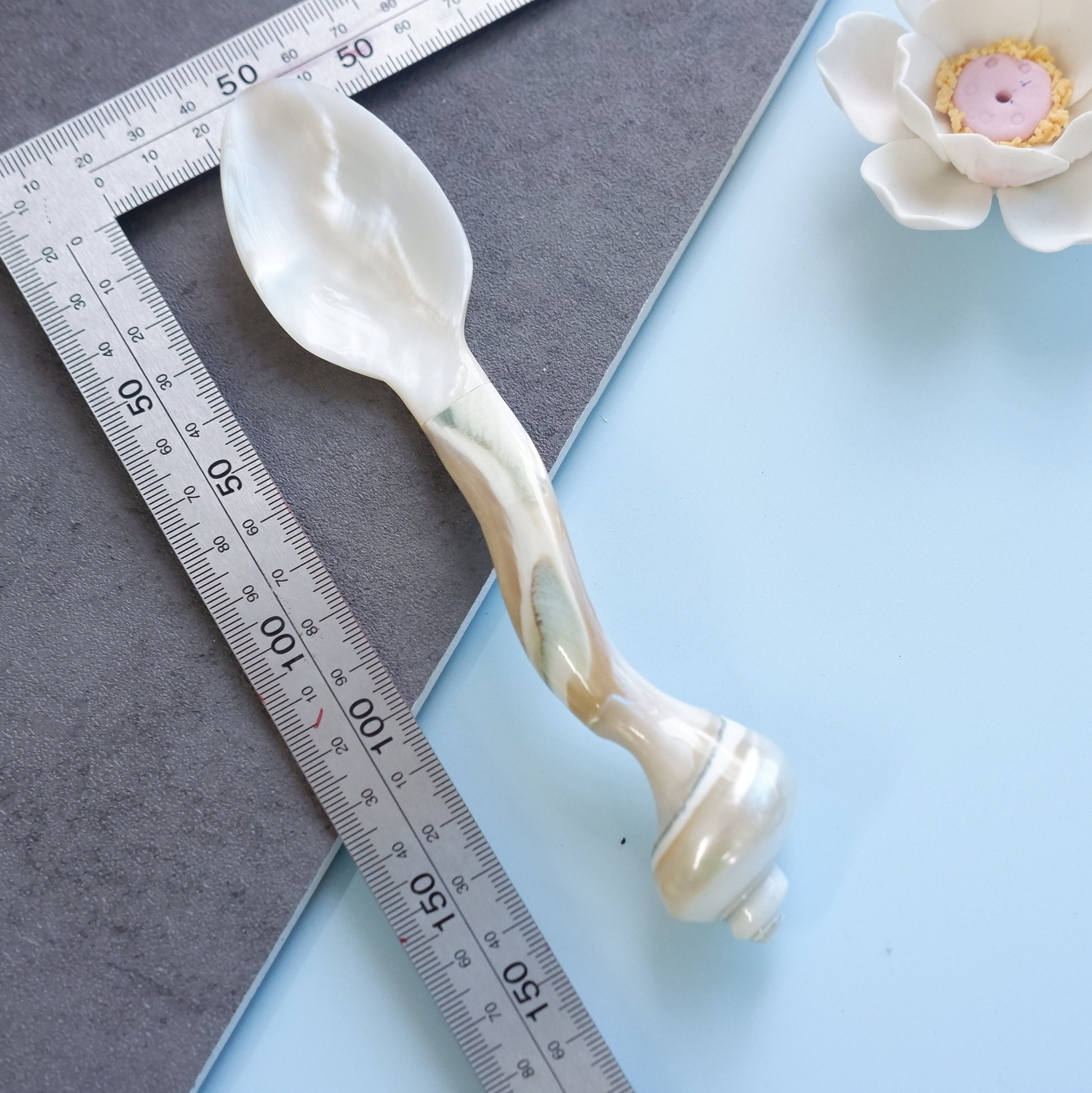 Handmade Mother of Pearl Caviar Spoon, Personalized Caviar Spoon, Shell ...