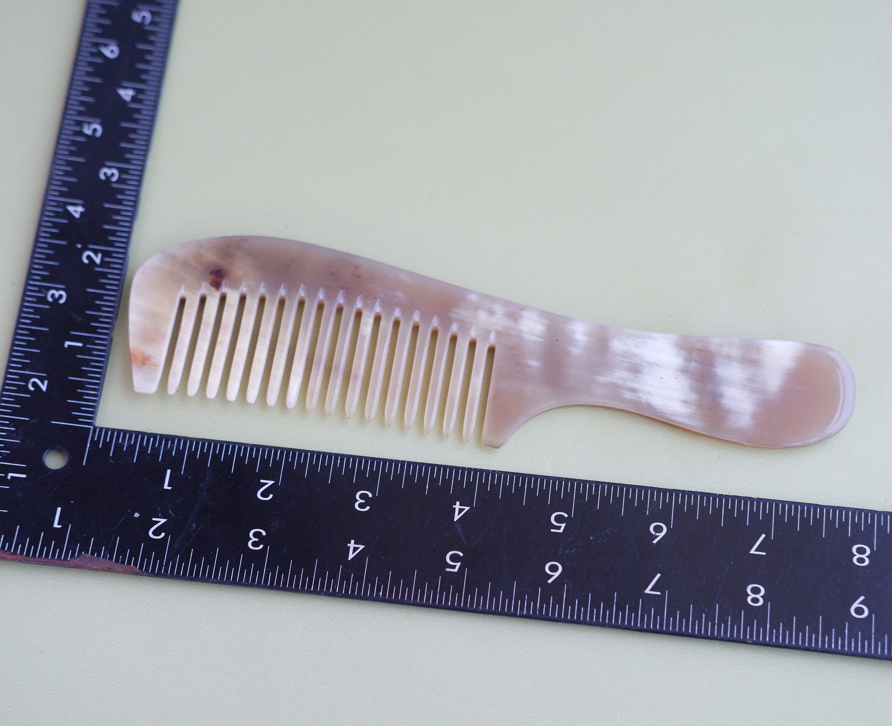 Personalized Genuine Luxury Buffalo Horn Comb, Anti Static and Massage ...