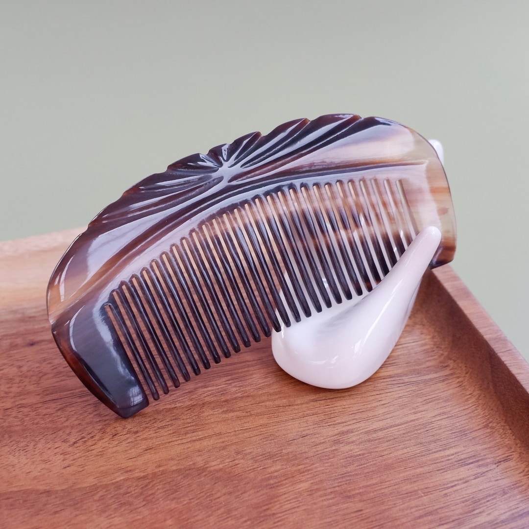 Personalized Genuine Pocket Buffalo Horn Comb, Anti Static and Massage ...