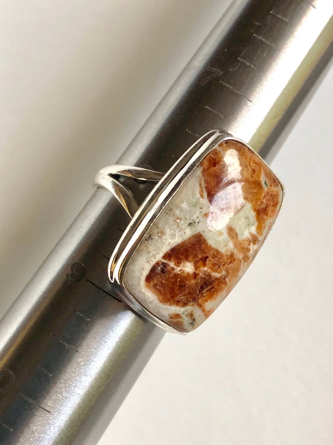 Muscovite 925 Sterling Silver Genuine gemstone handmade Ring | Etsy