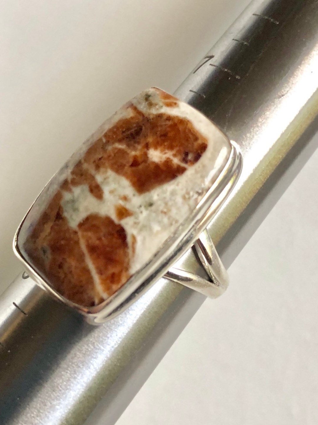 Muscovite 925 Sterling Silver Genuine Gemstone Handmade Ring Size 8.5 ...