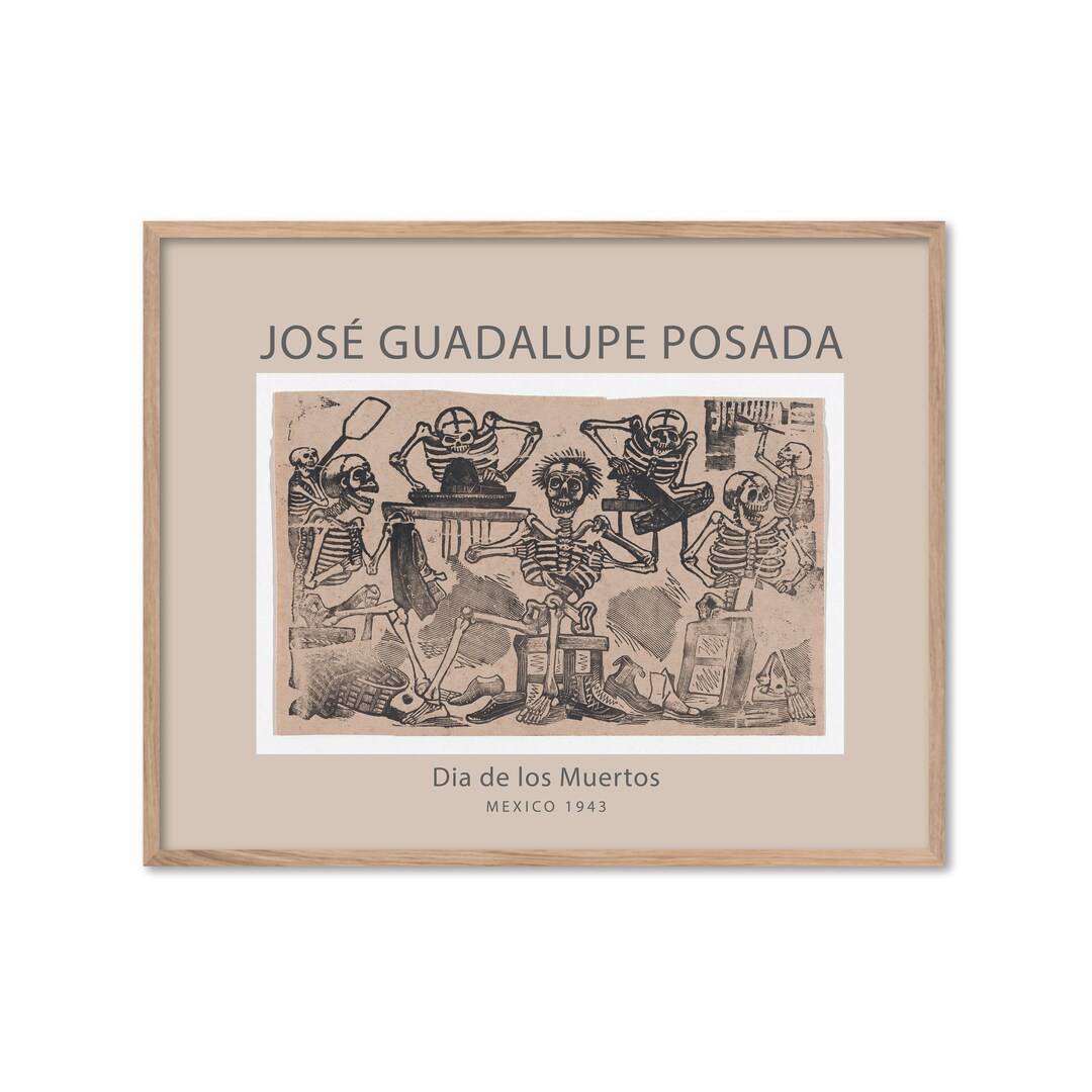 POSADA Exhibition Poster Halloween Decor Vintage Reimagined Wall Art ...
