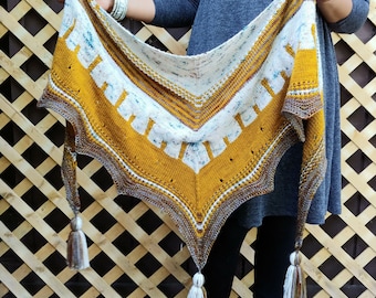 Color Craze Shawl Knitting Pattern PDF | Etsy