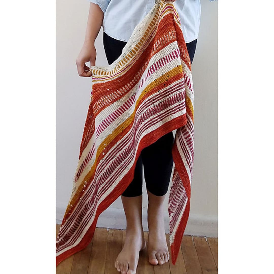 Color Craze Shawl Knitting Pattern PDF - Etsy