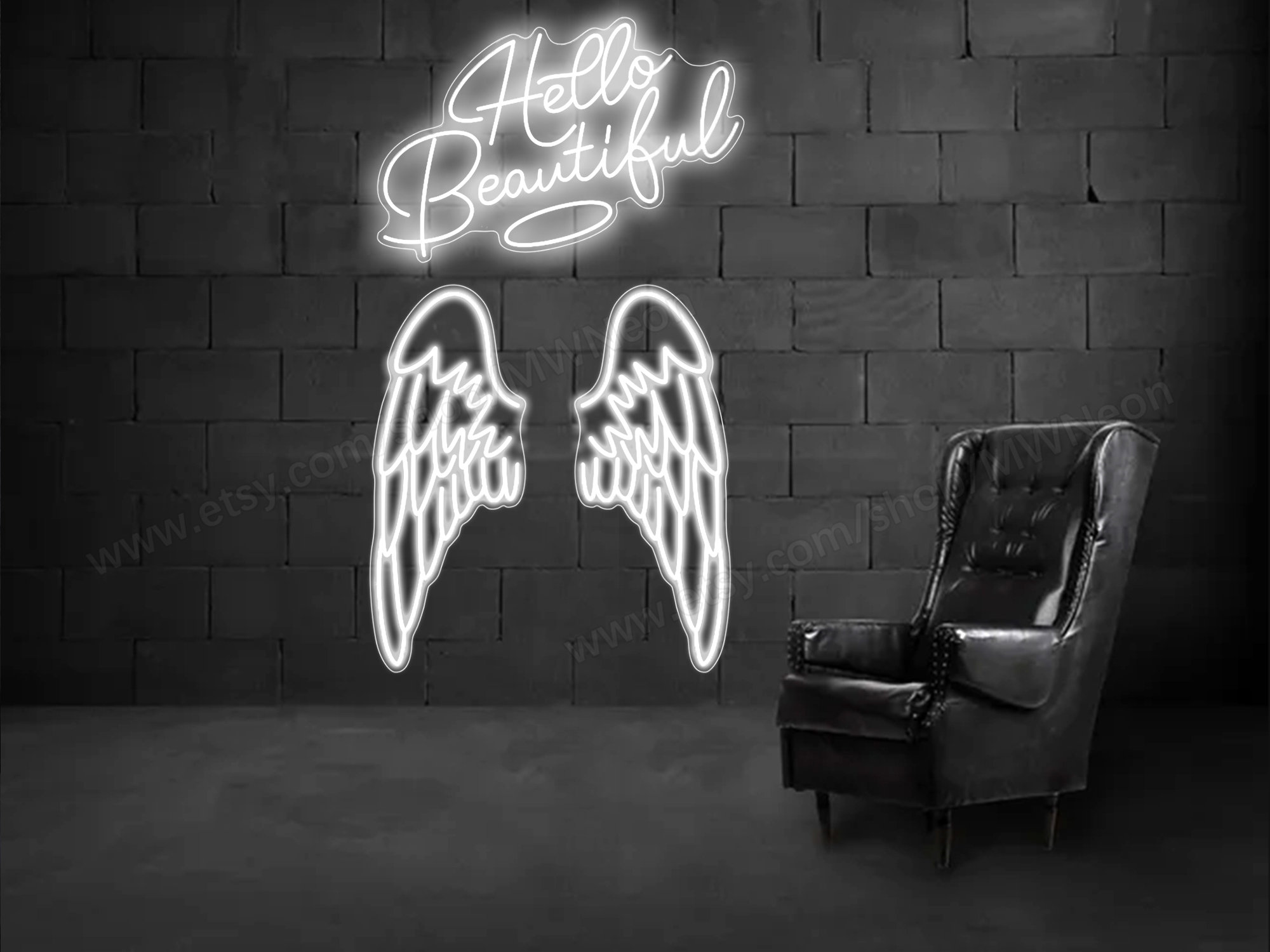 Custom Angel Wings Neon Sign for Party Wedding Events Decoration ...