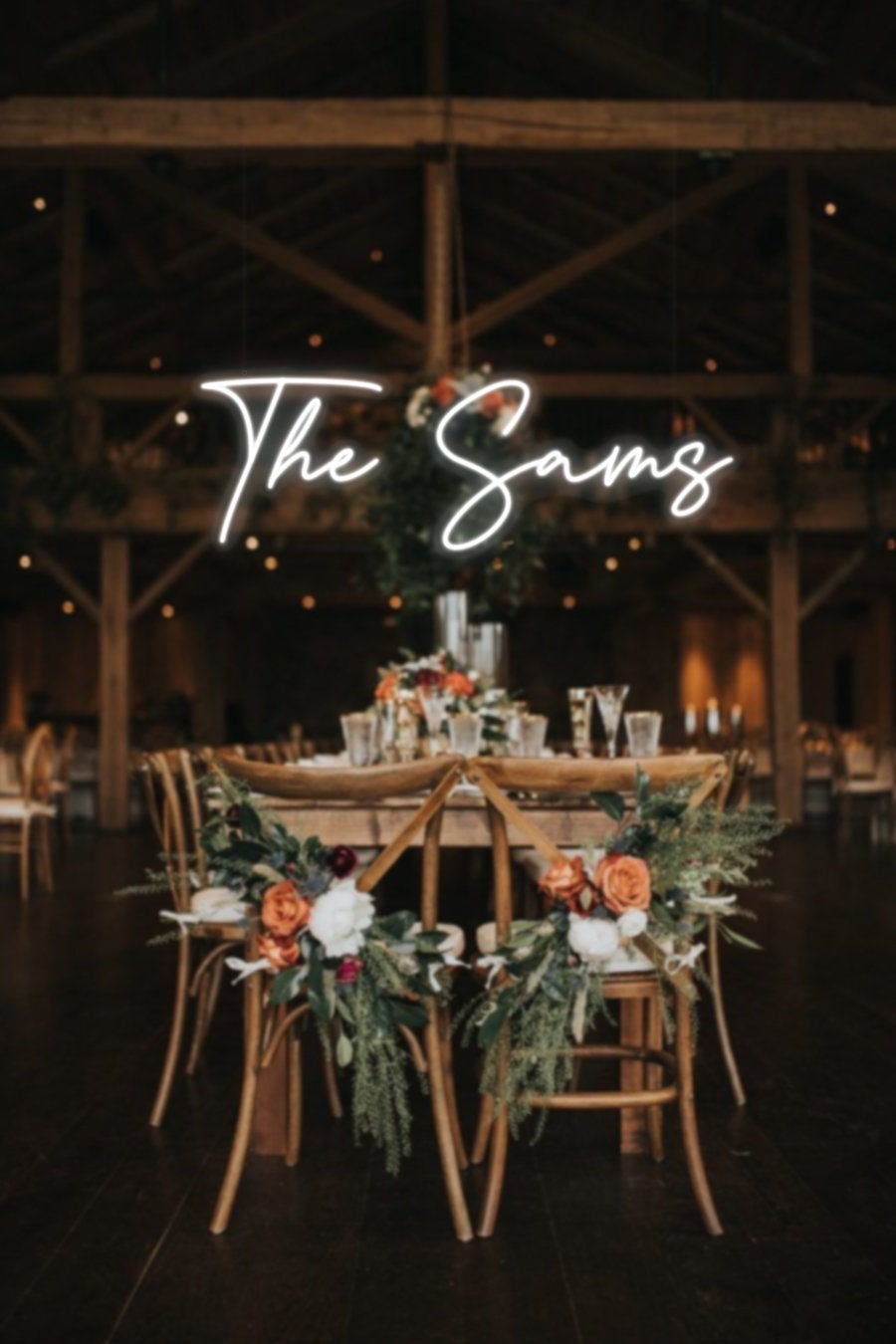 Custom Wedding Neon Sign, Wedding Bridal Party Reception Decoration ...