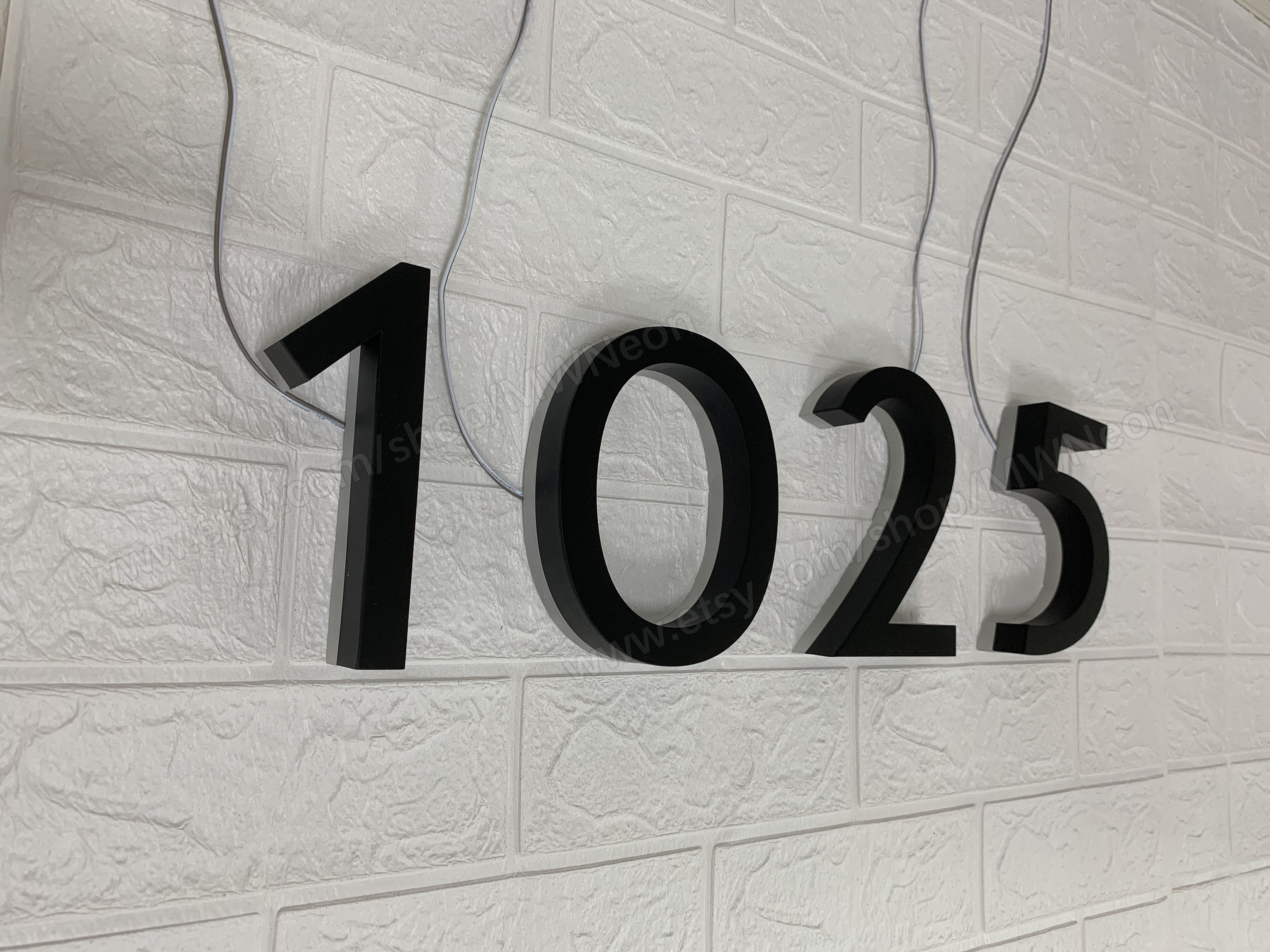 Custom Personalized Room Number Sign Outdoor Lighting House Numbers ...