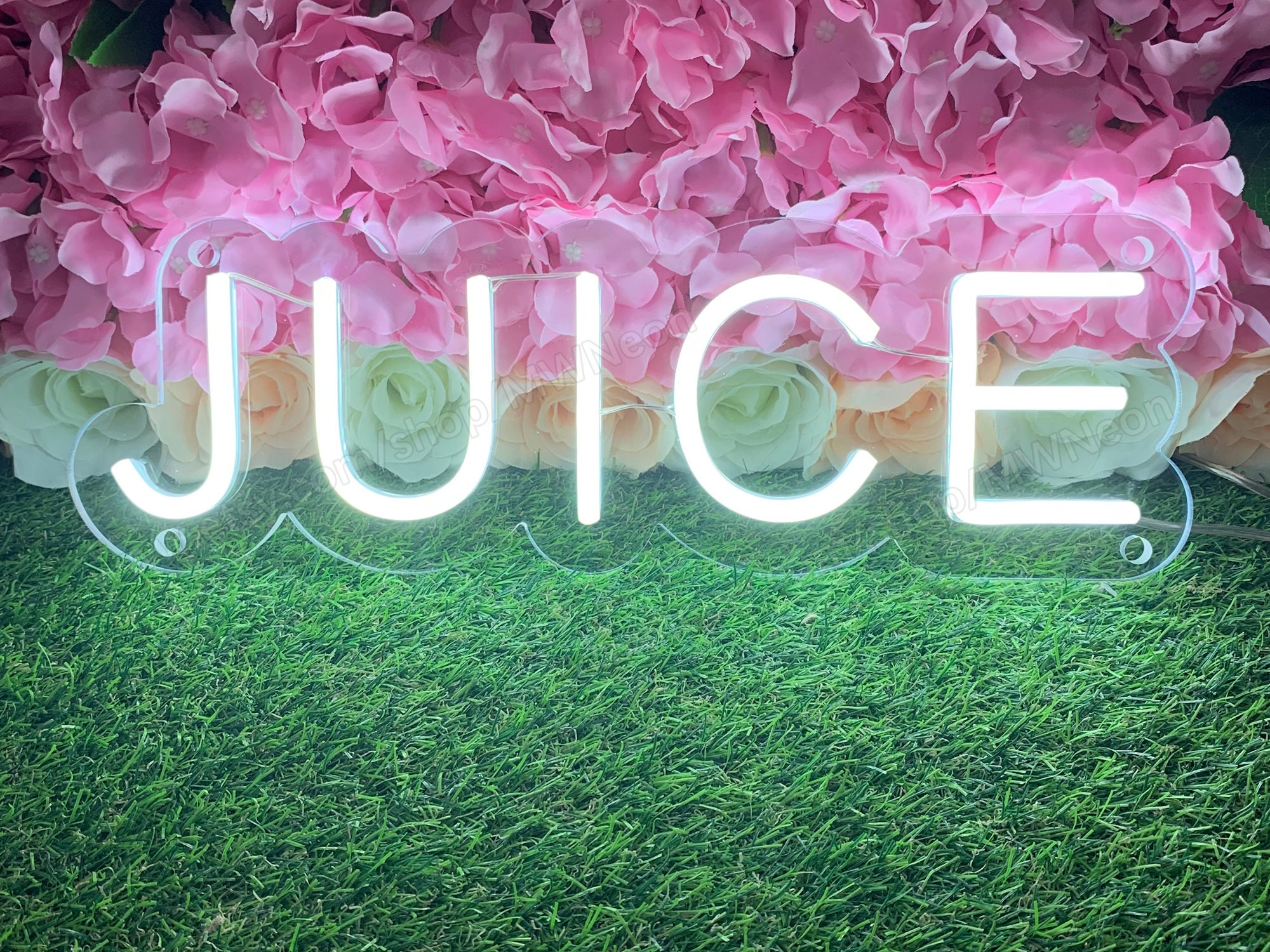 Custom LED Neon Sign for Wedding Gift, the White Neon Words Sign ...