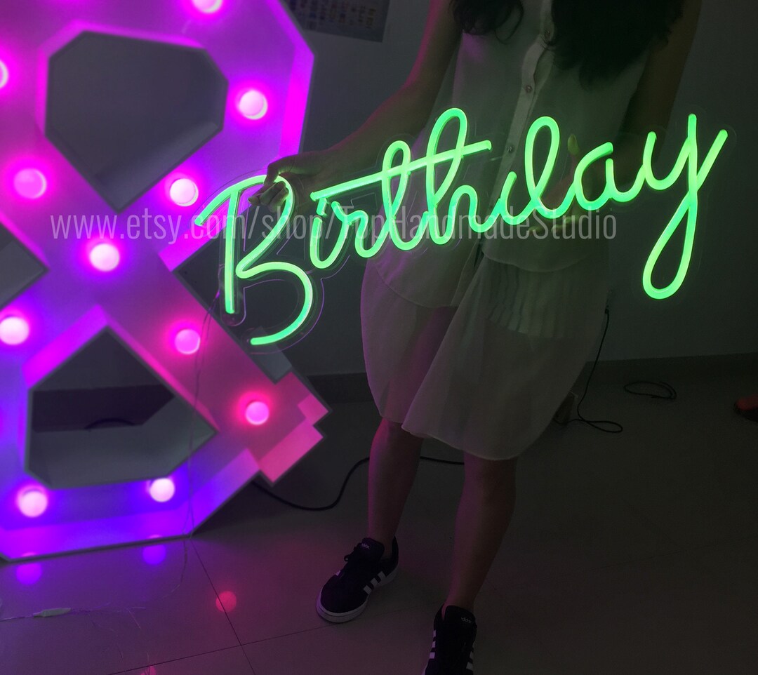 Personalize Flex LED Neon Signs, Customize Neon Light Sign for Happy ...