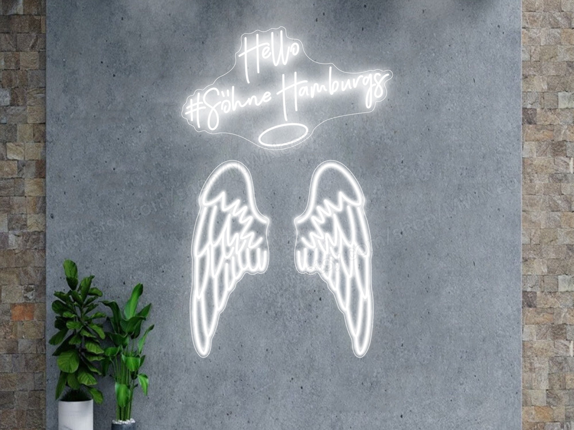 Custom Angel Wings Neon Sign for Party Wedding Events Decoration ...