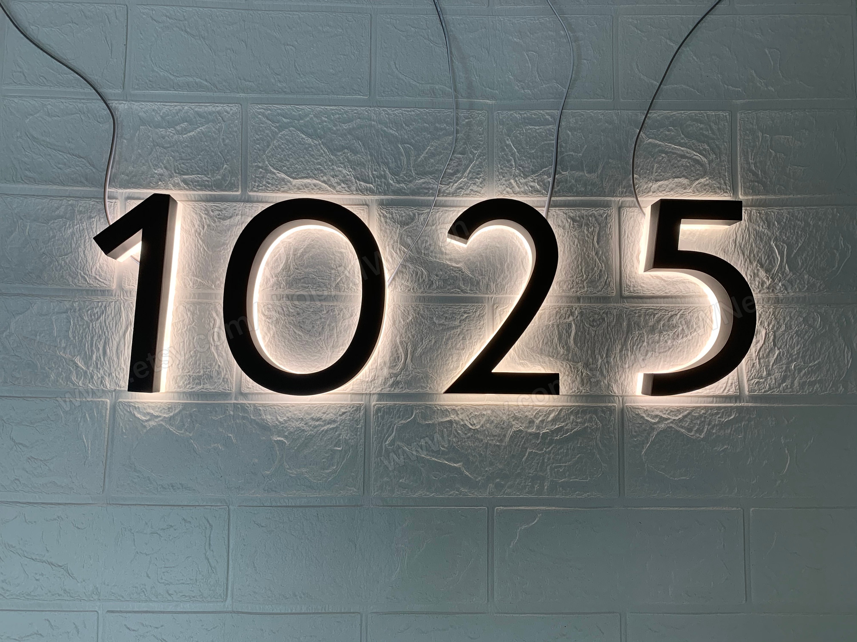 Custom Personalized Room Number Sign Outdoor Lighting House Numbers ...