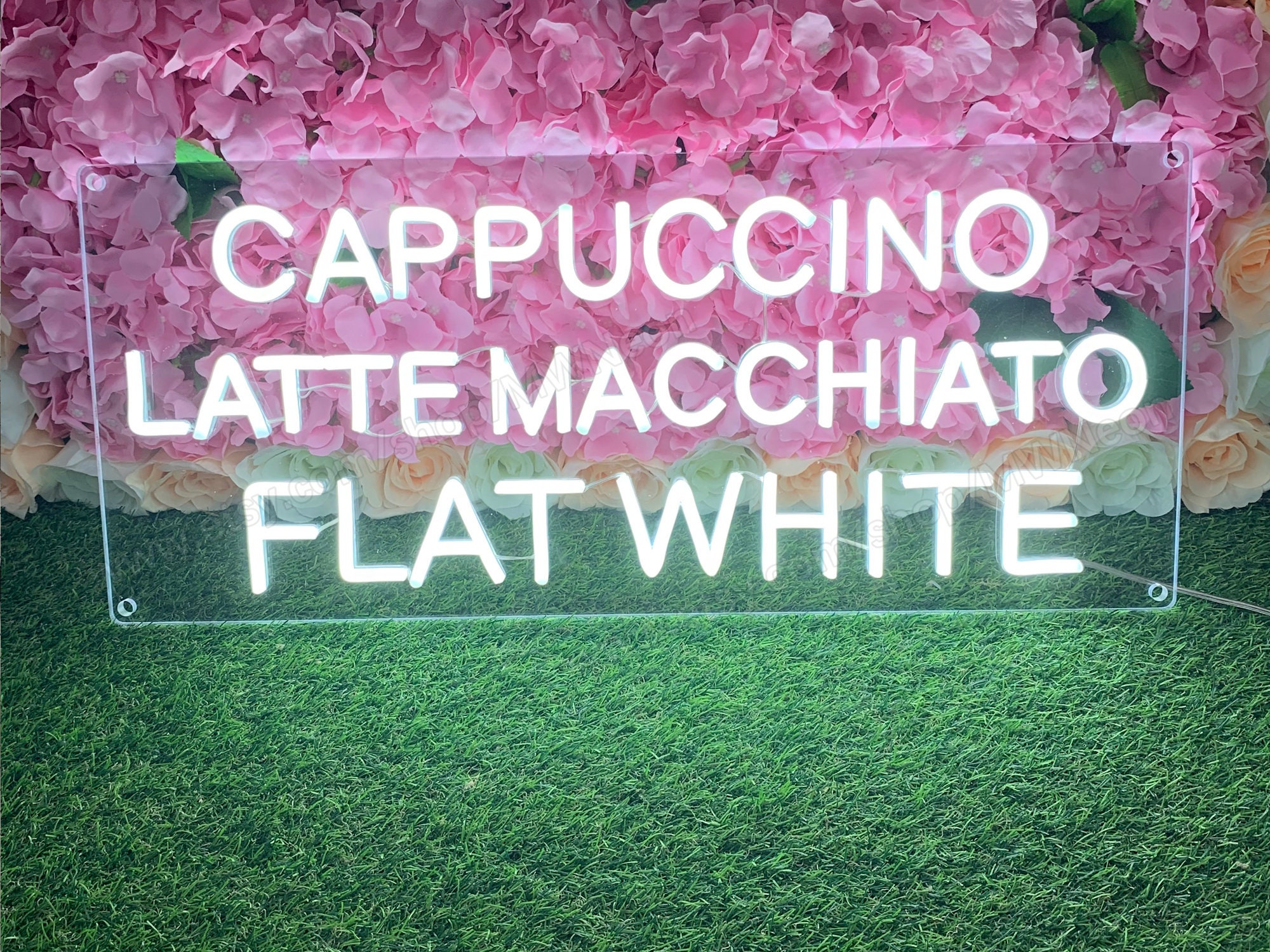 Custom LED Neon Sign for Wedding Gift, the White Neon Words Sign ...