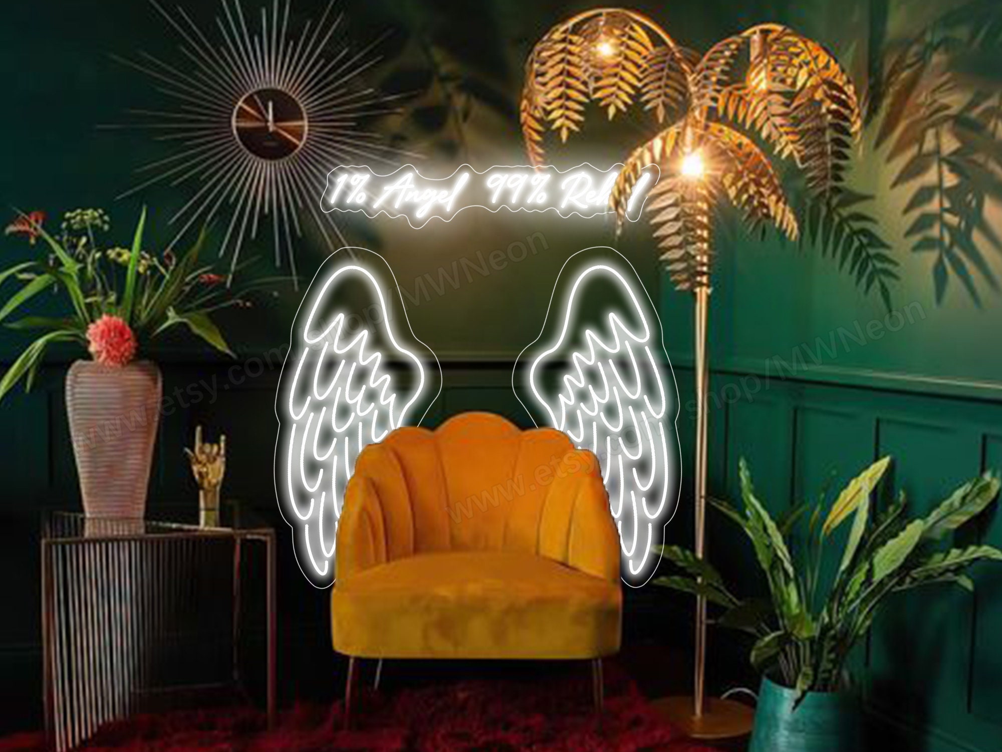 Custom Angel Wings Neon Sign for Party Wedding Events Decoration ...